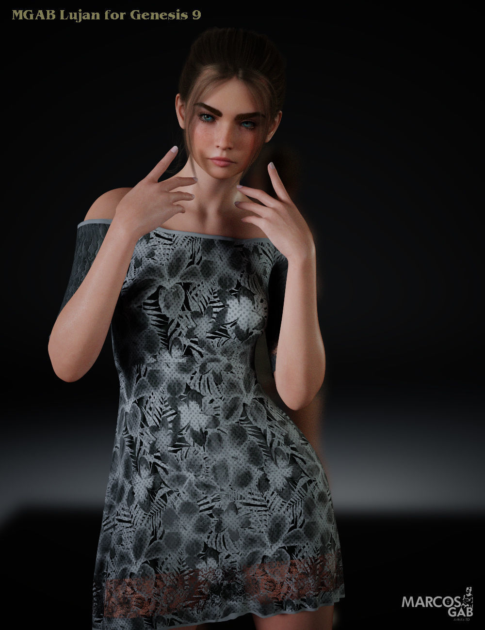 MGAB Lujan for Genesis 9 3D model animated rigged | CGTrader