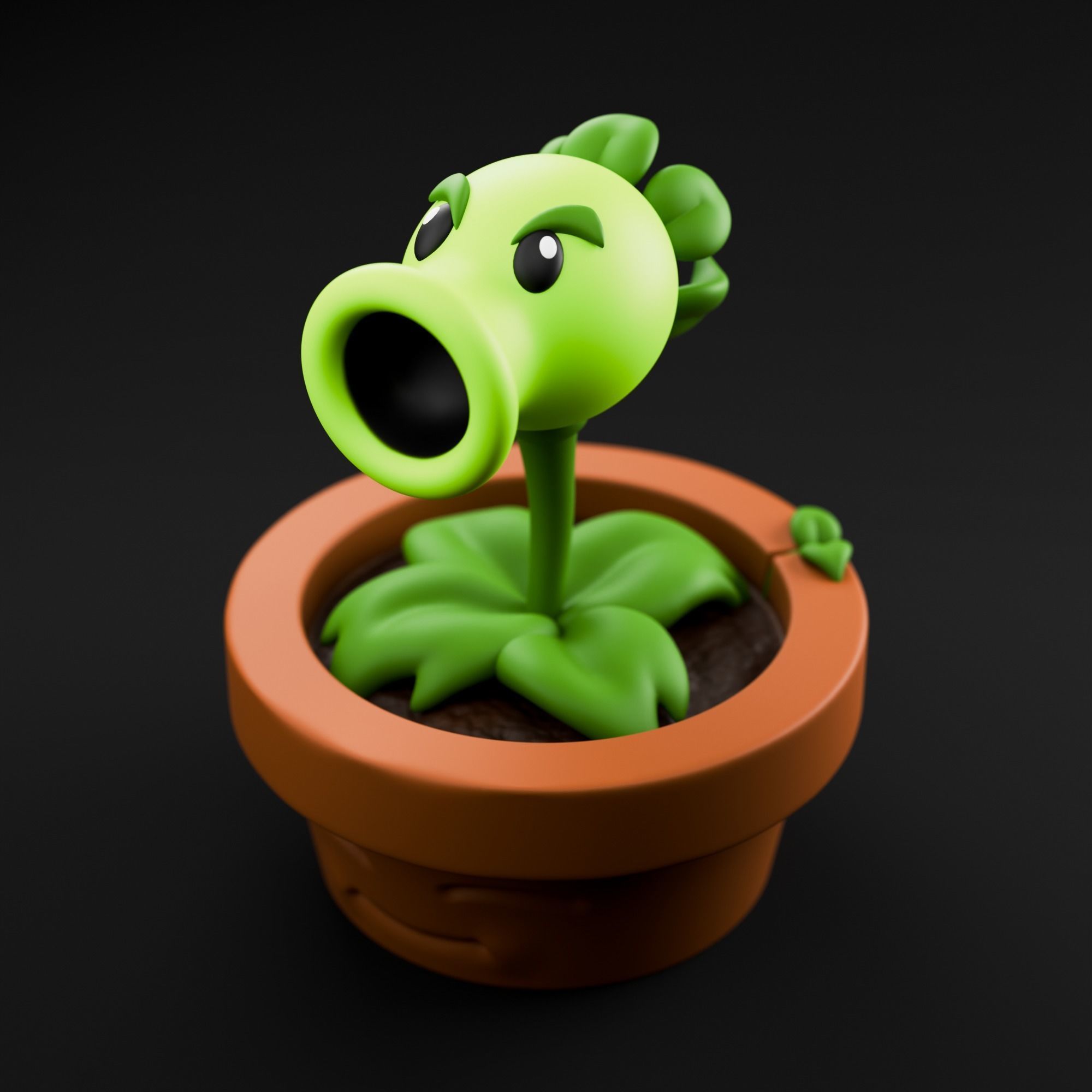 Repeater Plants vs Zombies 3D model 3D printable | CGTrader