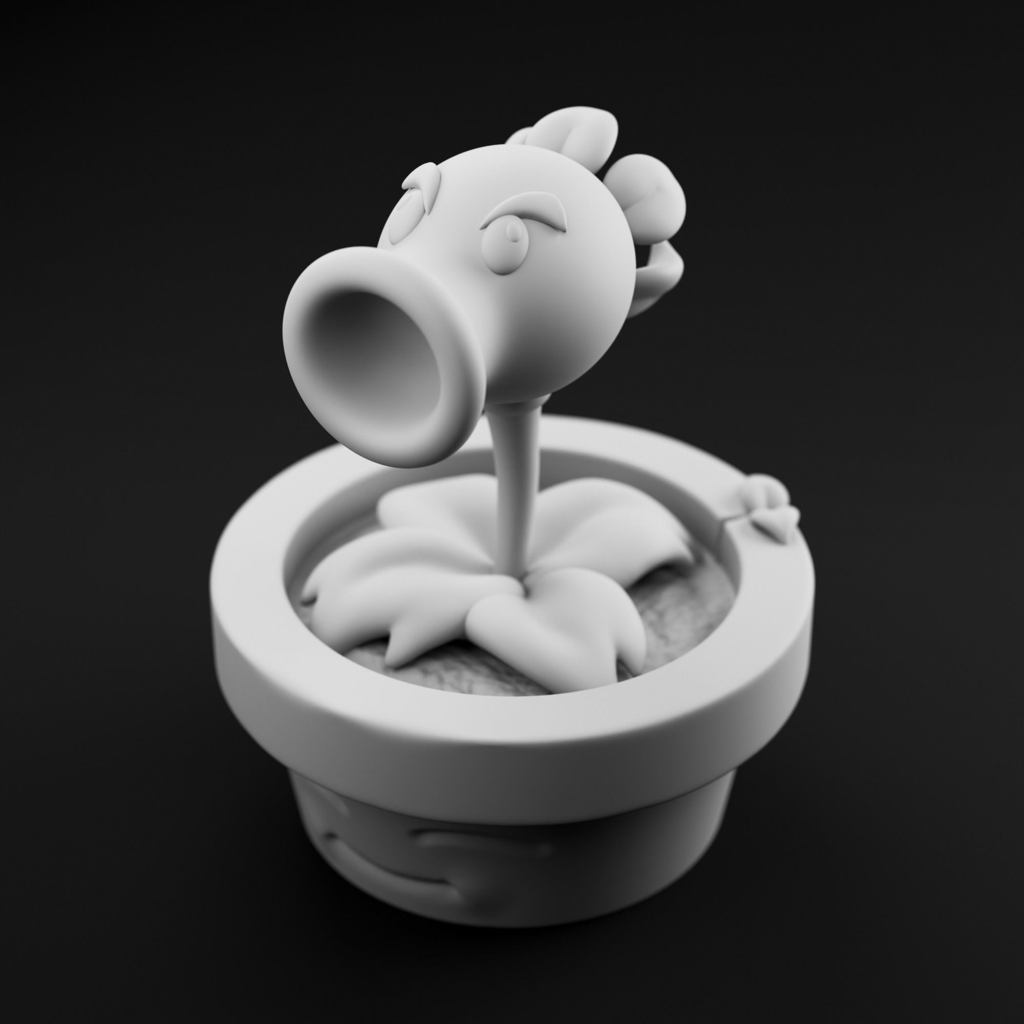 Repeater Plants vs Zombies 3D model 3D printable | CGTrader