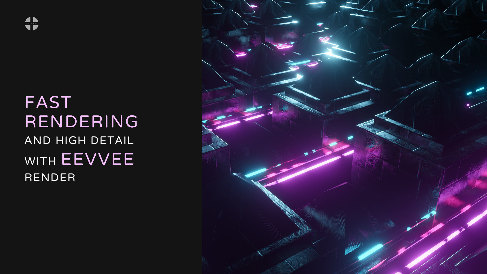 FREE Geometry node Blender 3D neon animation scene free 3D model ...