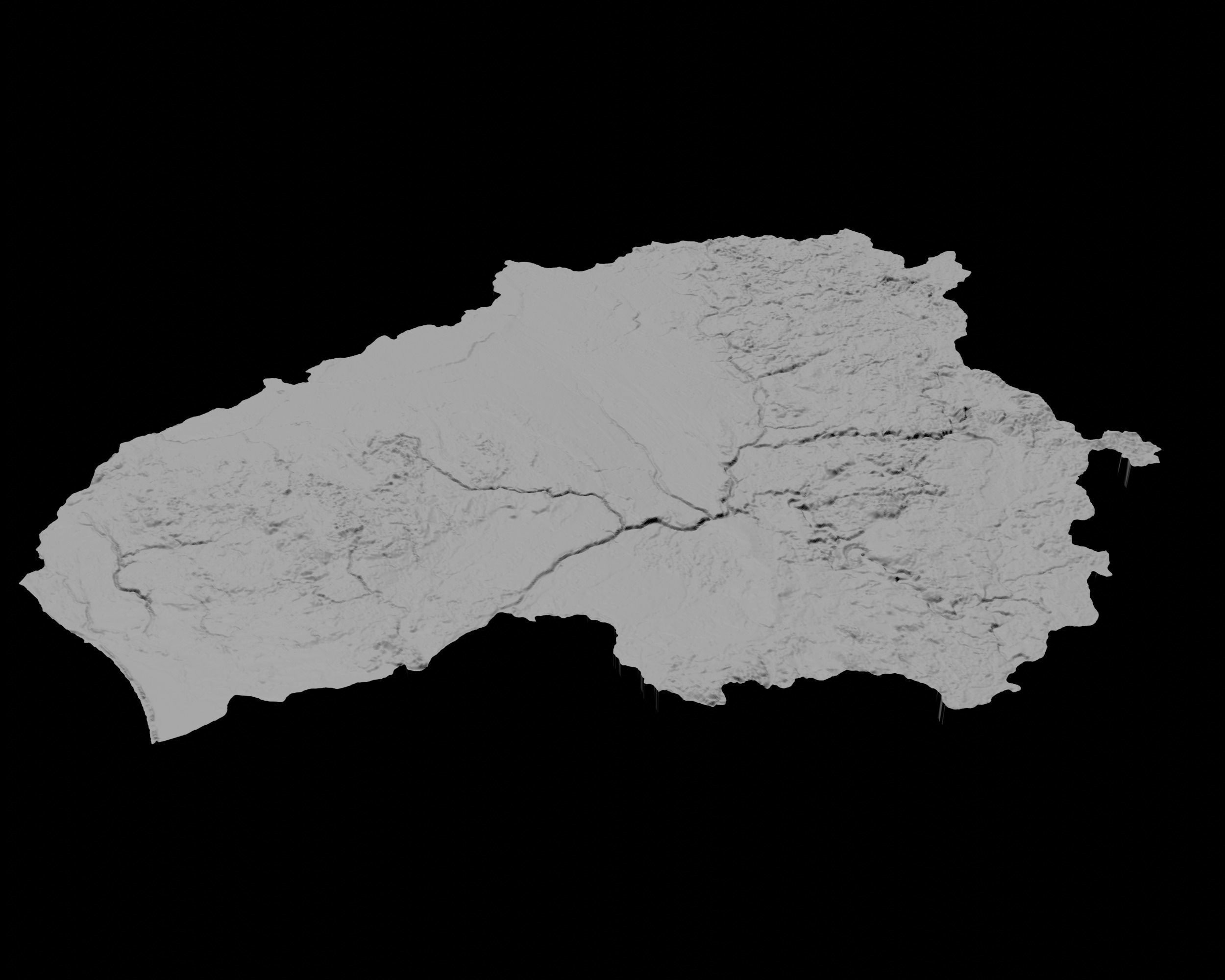 3D Topographical Map of Lithuania 3D model 3D printable | CGTrader