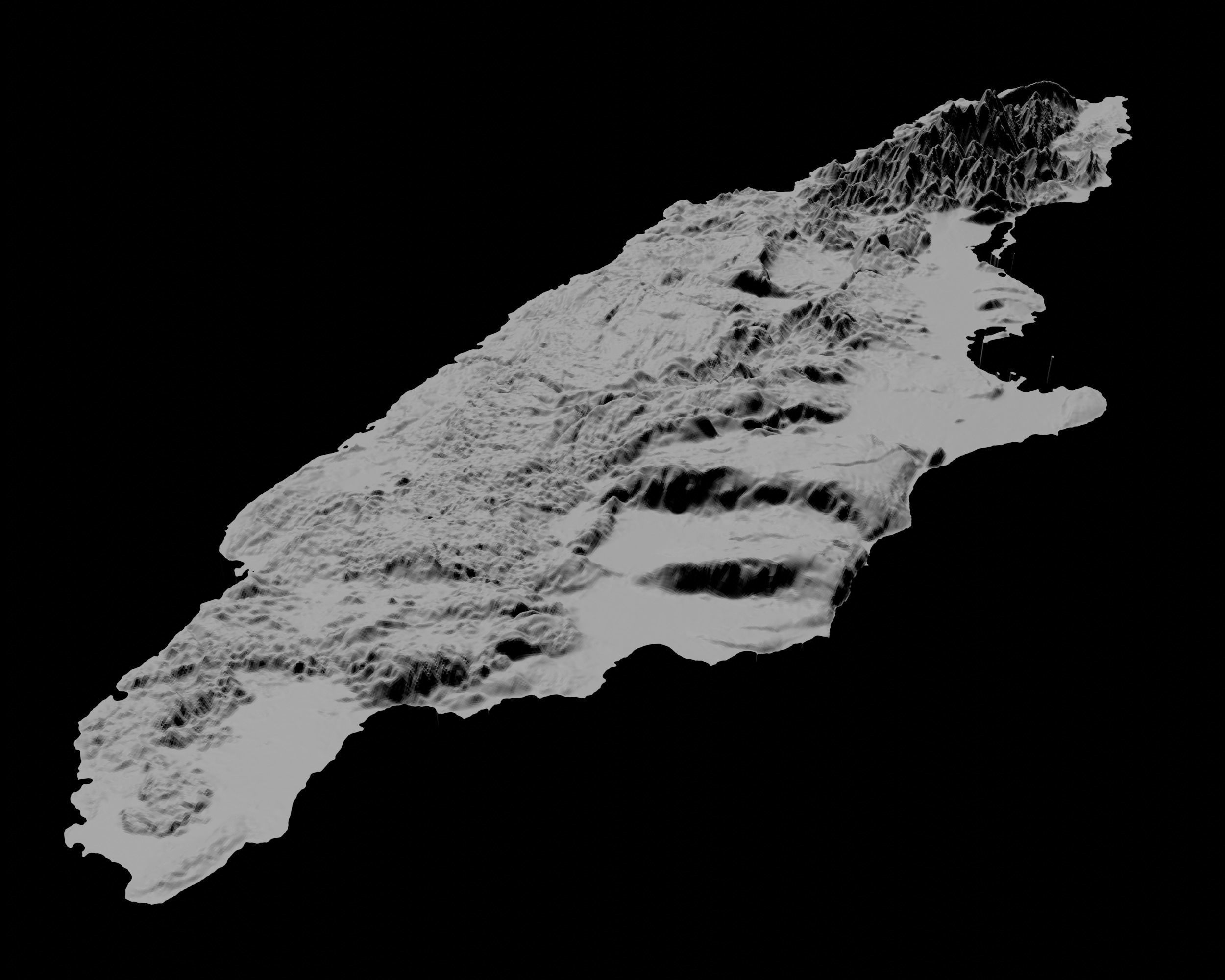 3D Topographical Map of Jamaica 3D model 3D printable | CGTrader