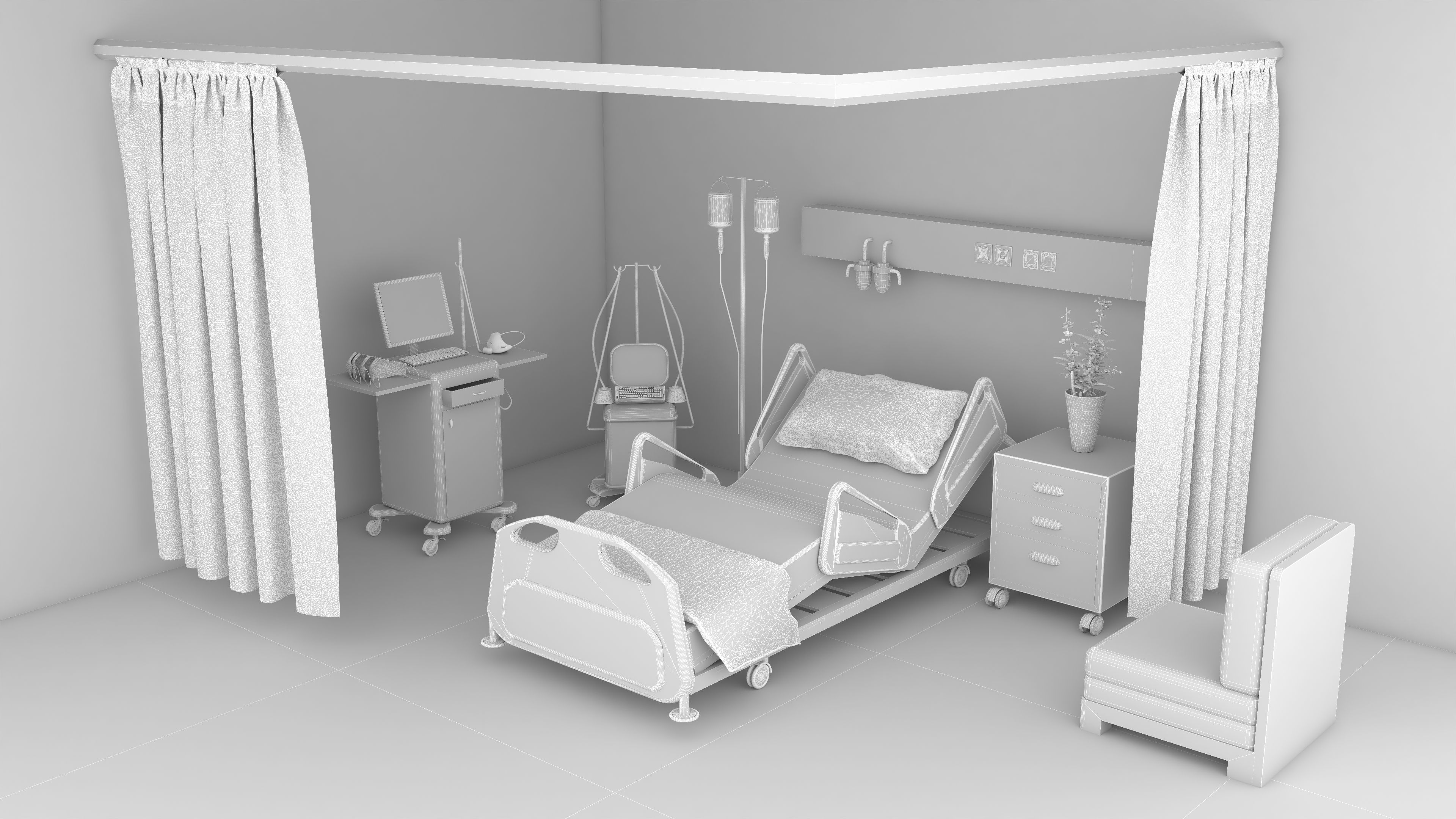 Observation Ward 4K 3D model | CGTrader