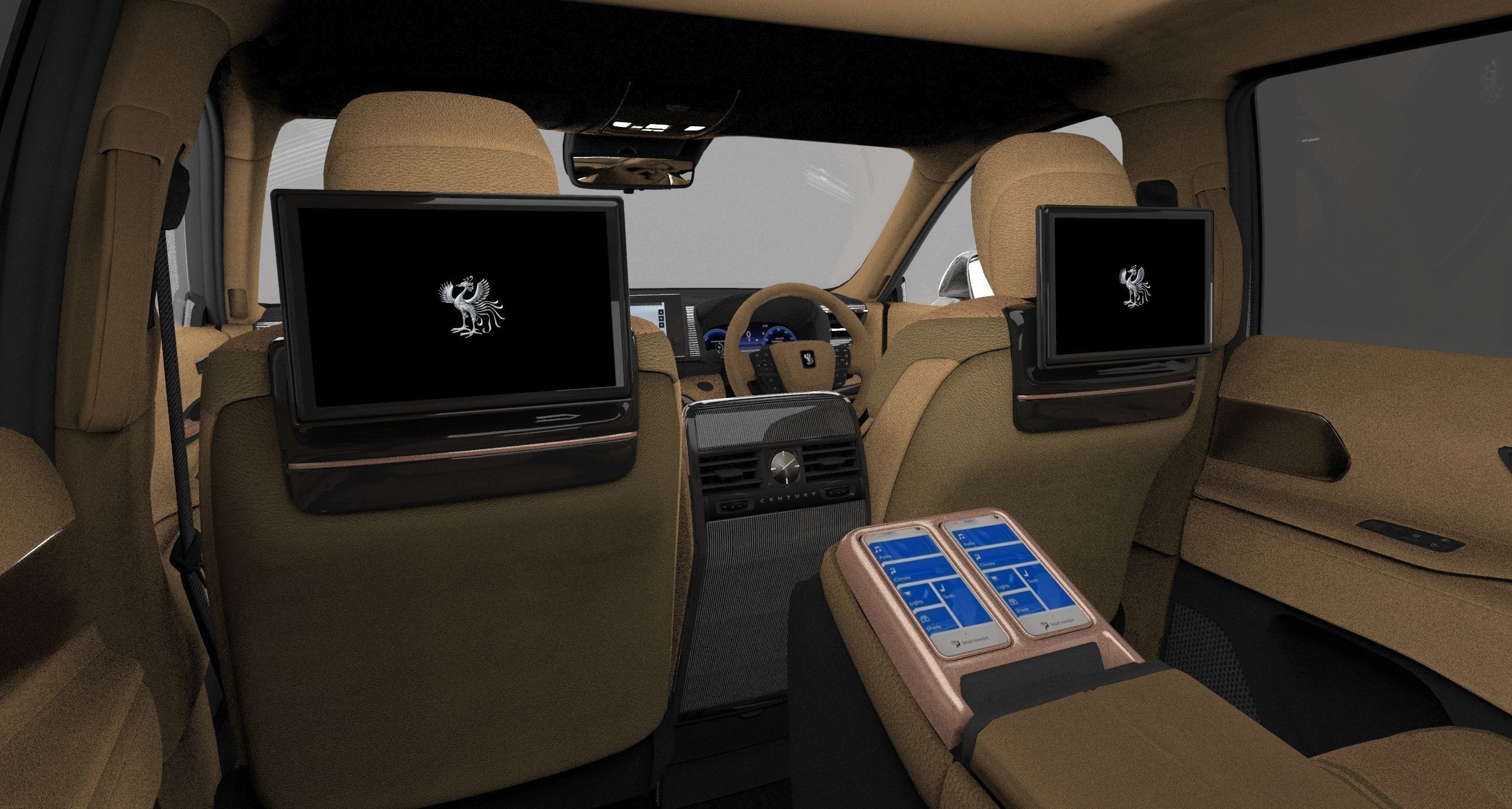 Toyota Century SUV 2024 HQ interior 3D model | CGTrader