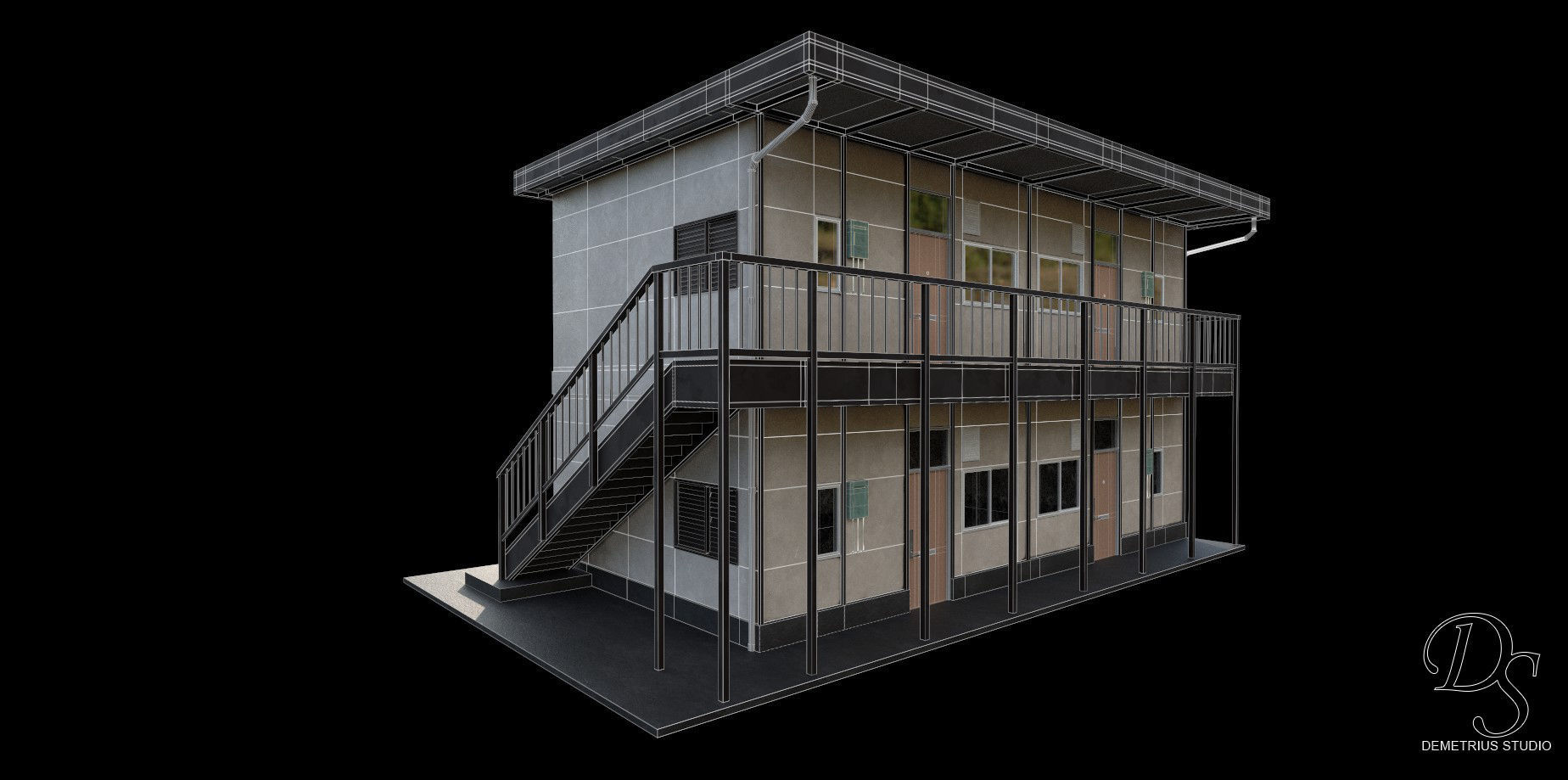 Japanese style small apartment 3D model | CGTrader