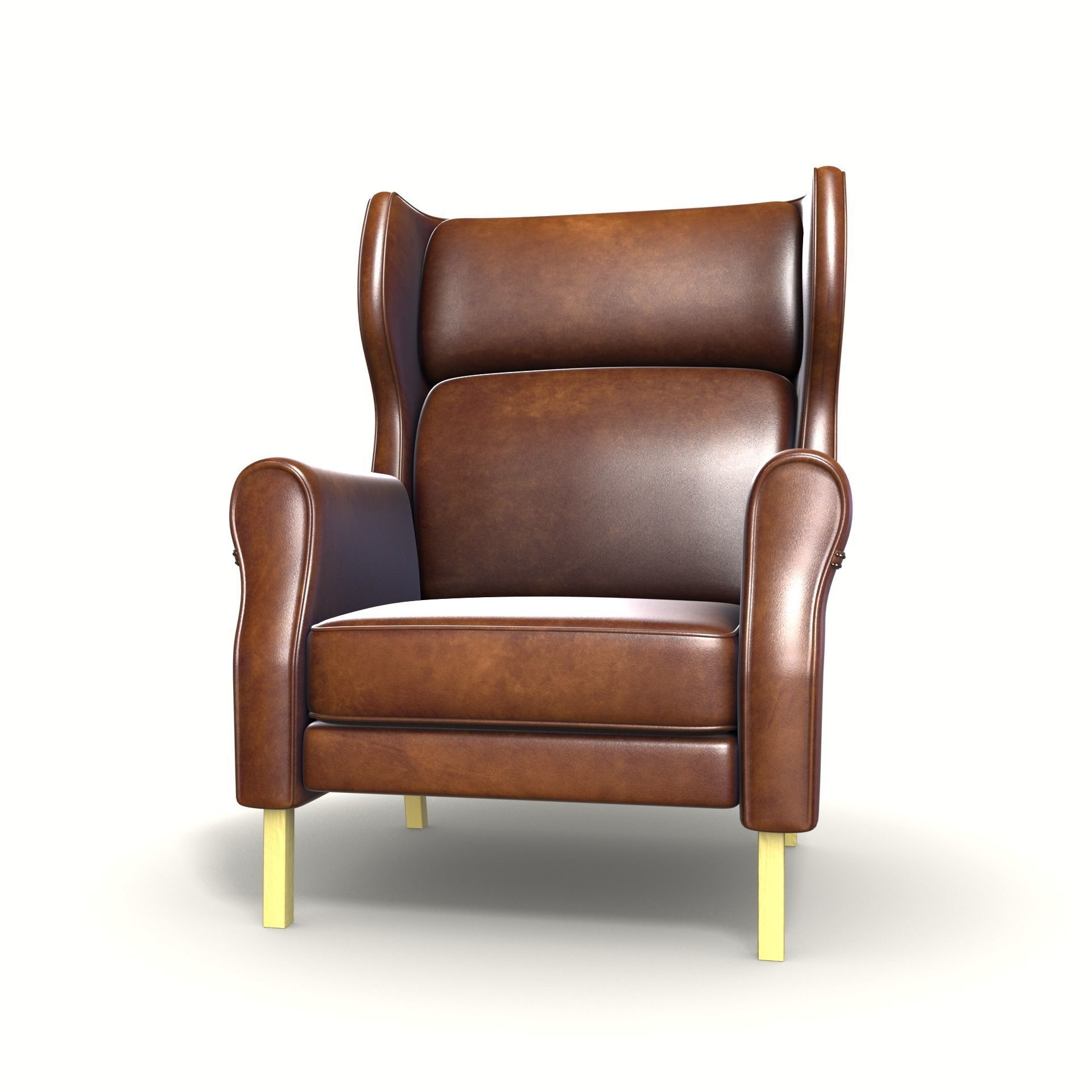 3D model wingback chair indust 019 VR / AR / low-poly | CGTrader