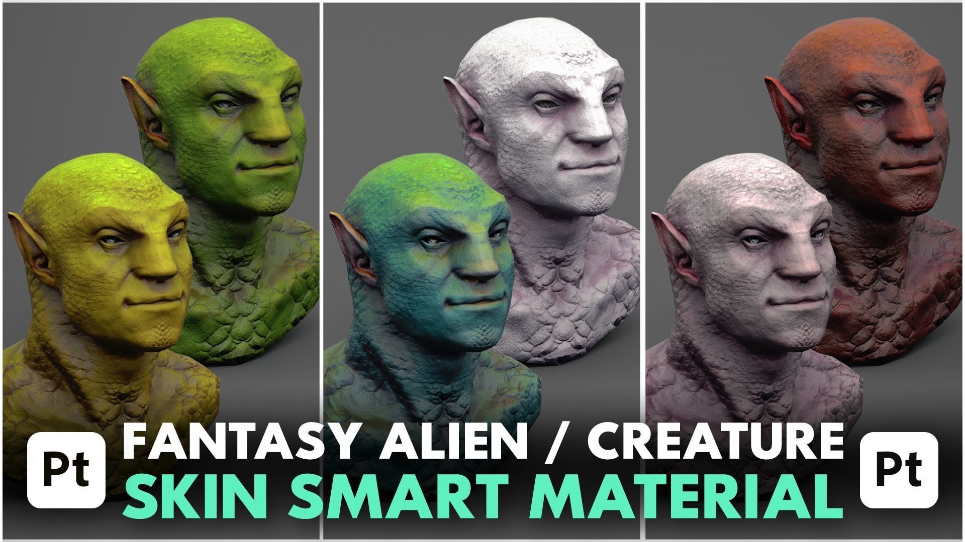 Fantasy Alien-Creature Skin-Substance 3D Painter Smart Material 3D ...