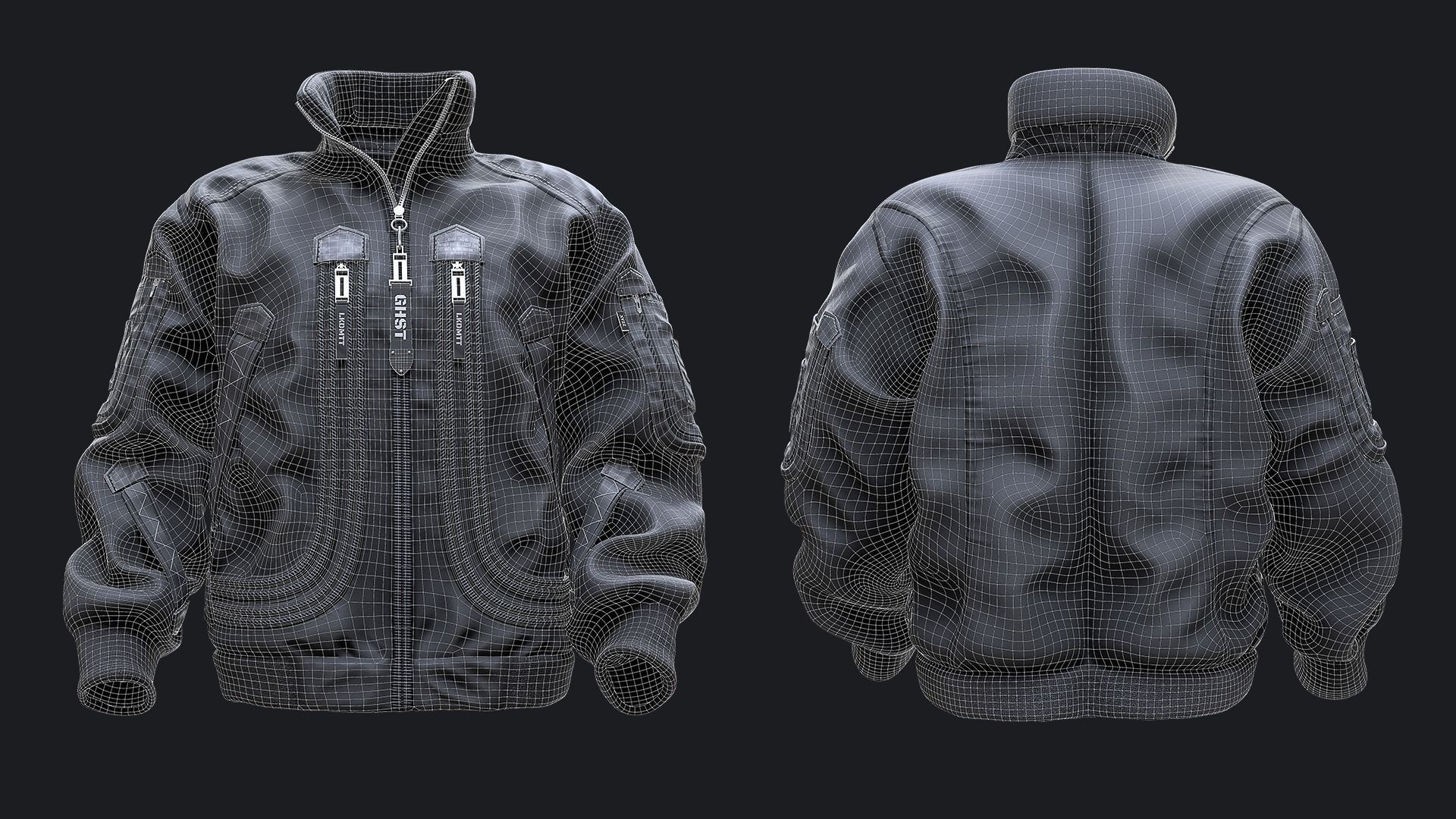 3D model Modern Jacket - Tutorial VR / AR / low-poly | CGTrader