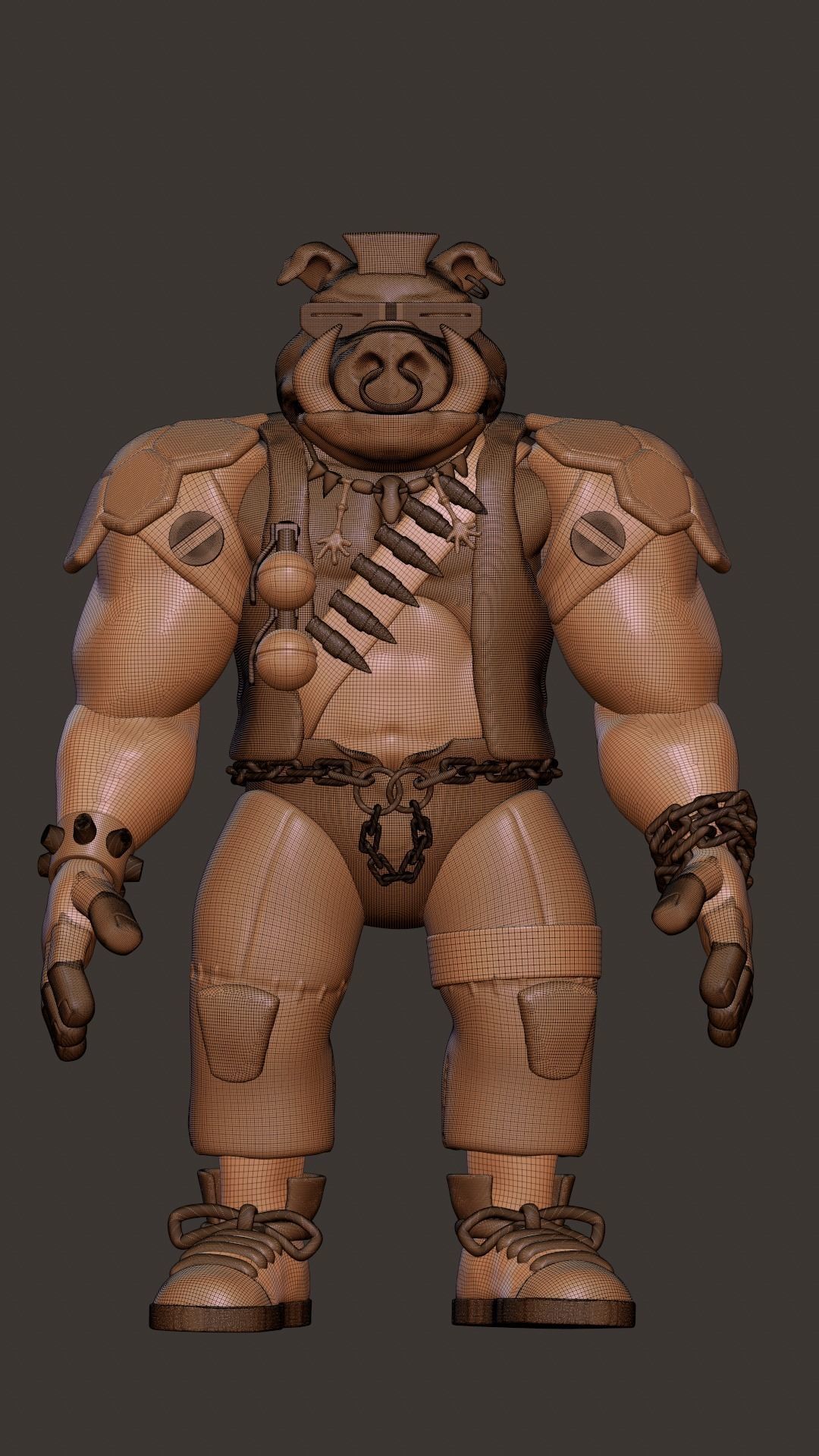 Bebop from the cartoon TMNT free 3D model | CGTrader
