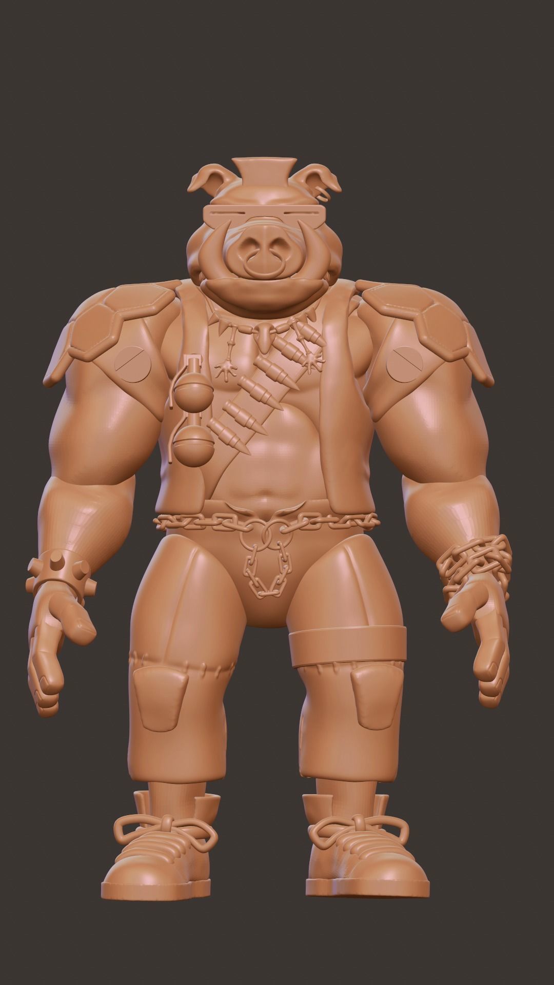 Bebop from the cartoon TMNT free 3D model | CGTrader