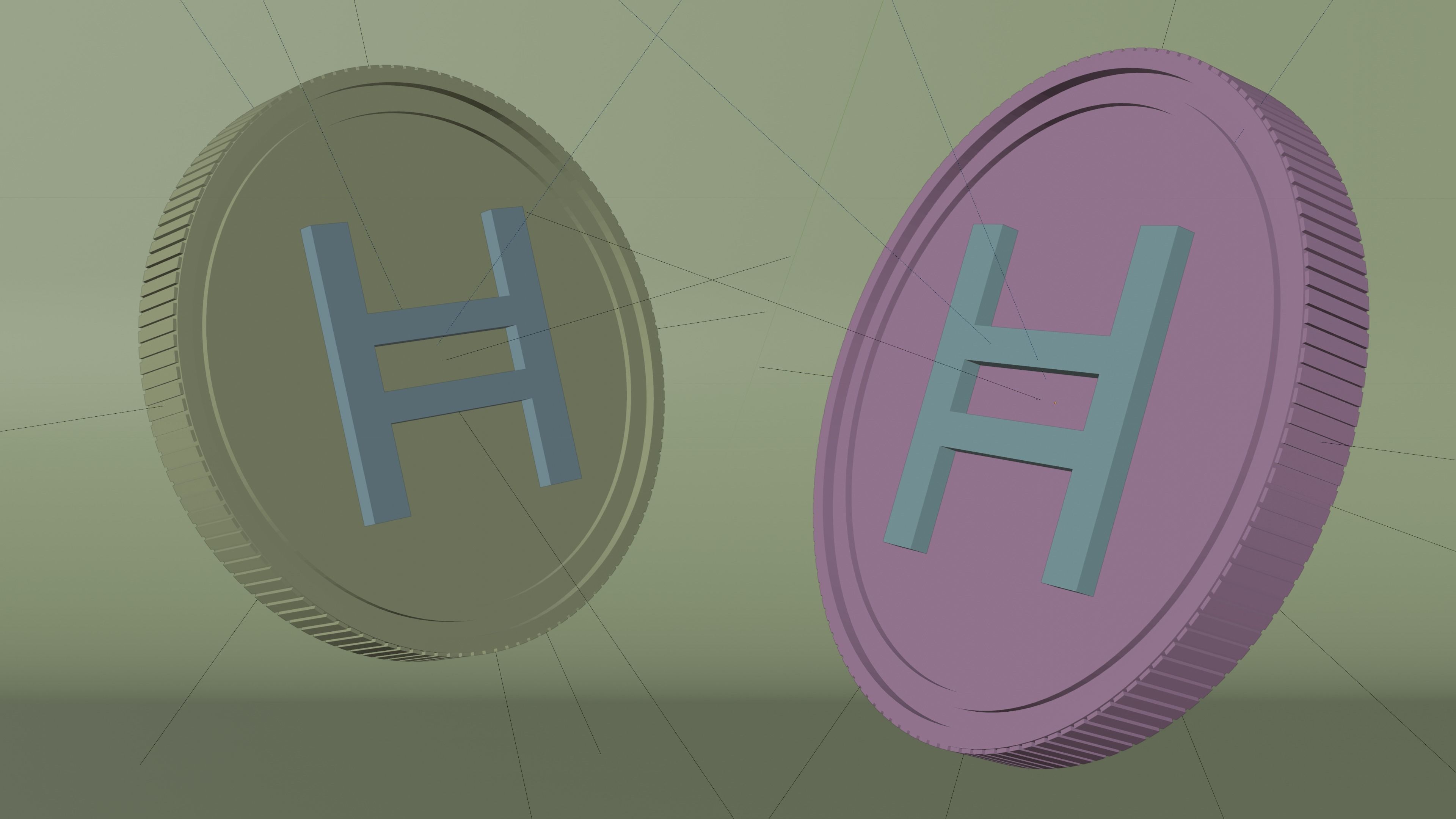 Hedera Coin 3D Model 3D model | CGTrader