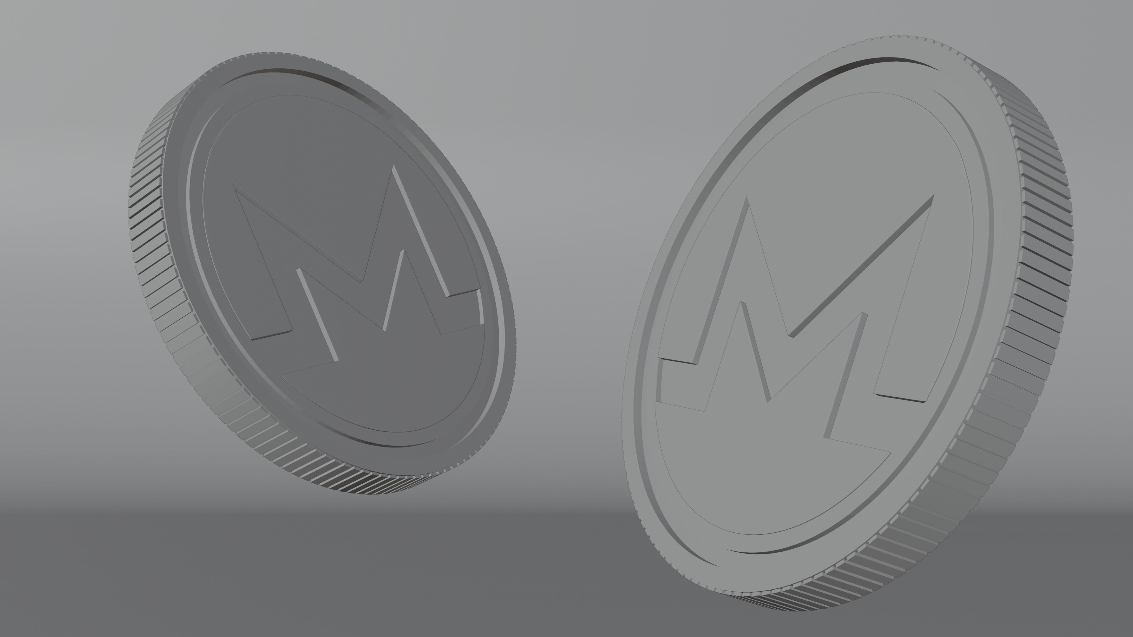 Monero Coin 3D Model 3D model | CGTrader