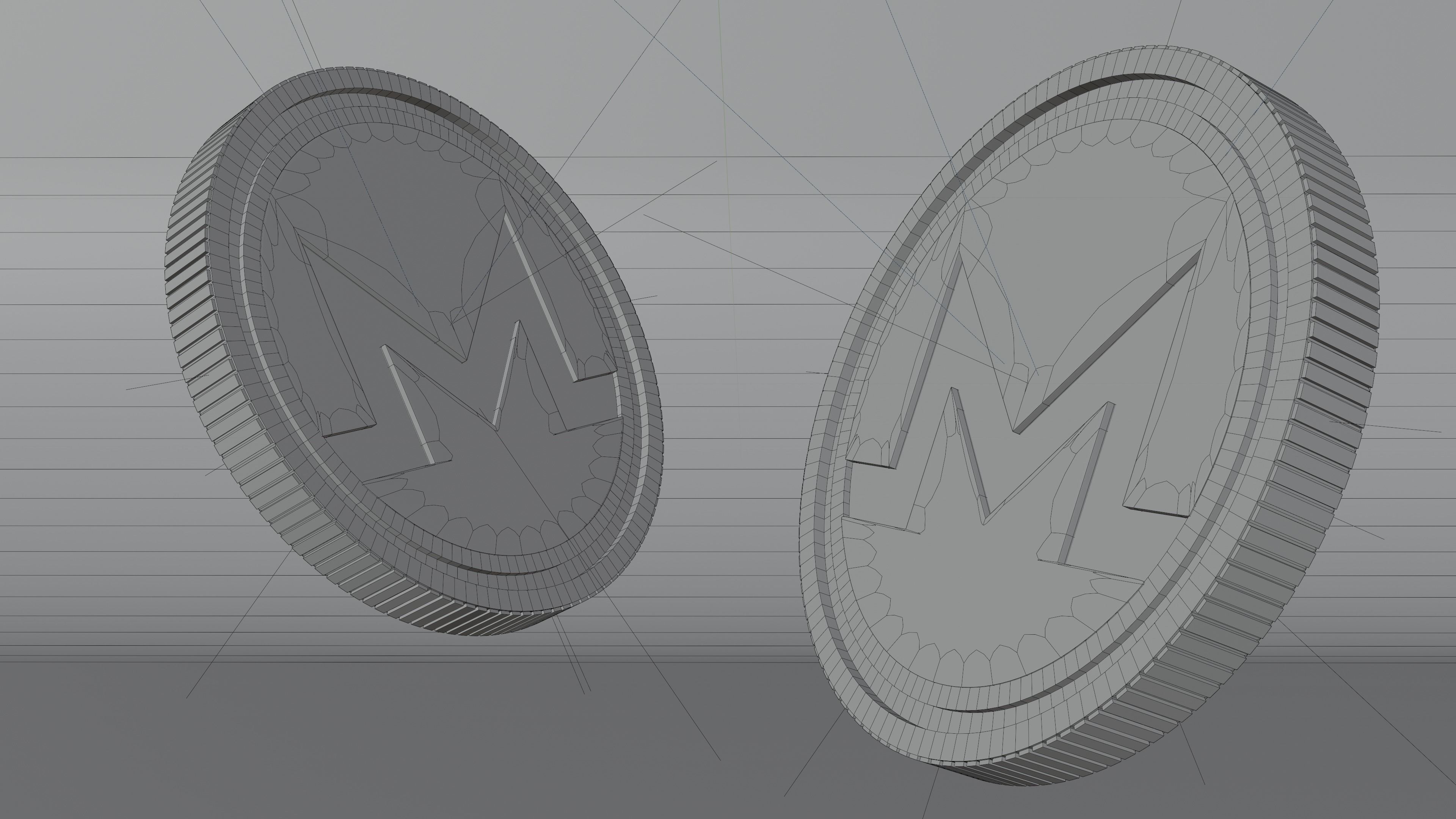 Monero Coin 3D Model 3D model | CGTrader