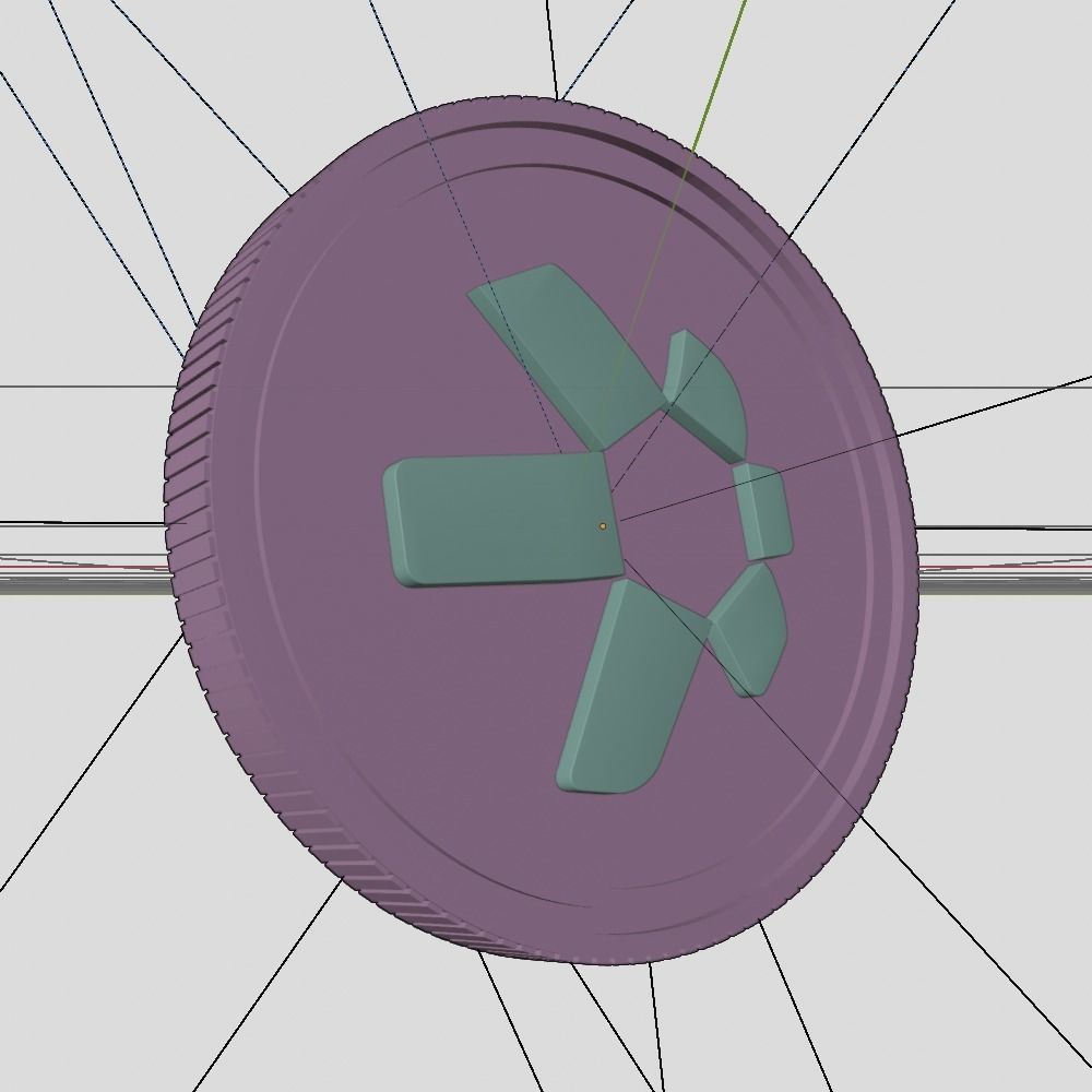 Quant Coin 3D Model 3D model | CGTrader