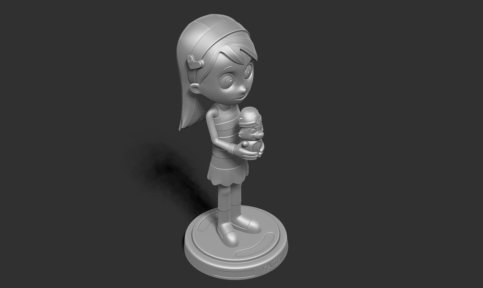 Katie - Paw Patrol Fanart 3D model 3D printable | CGTrader