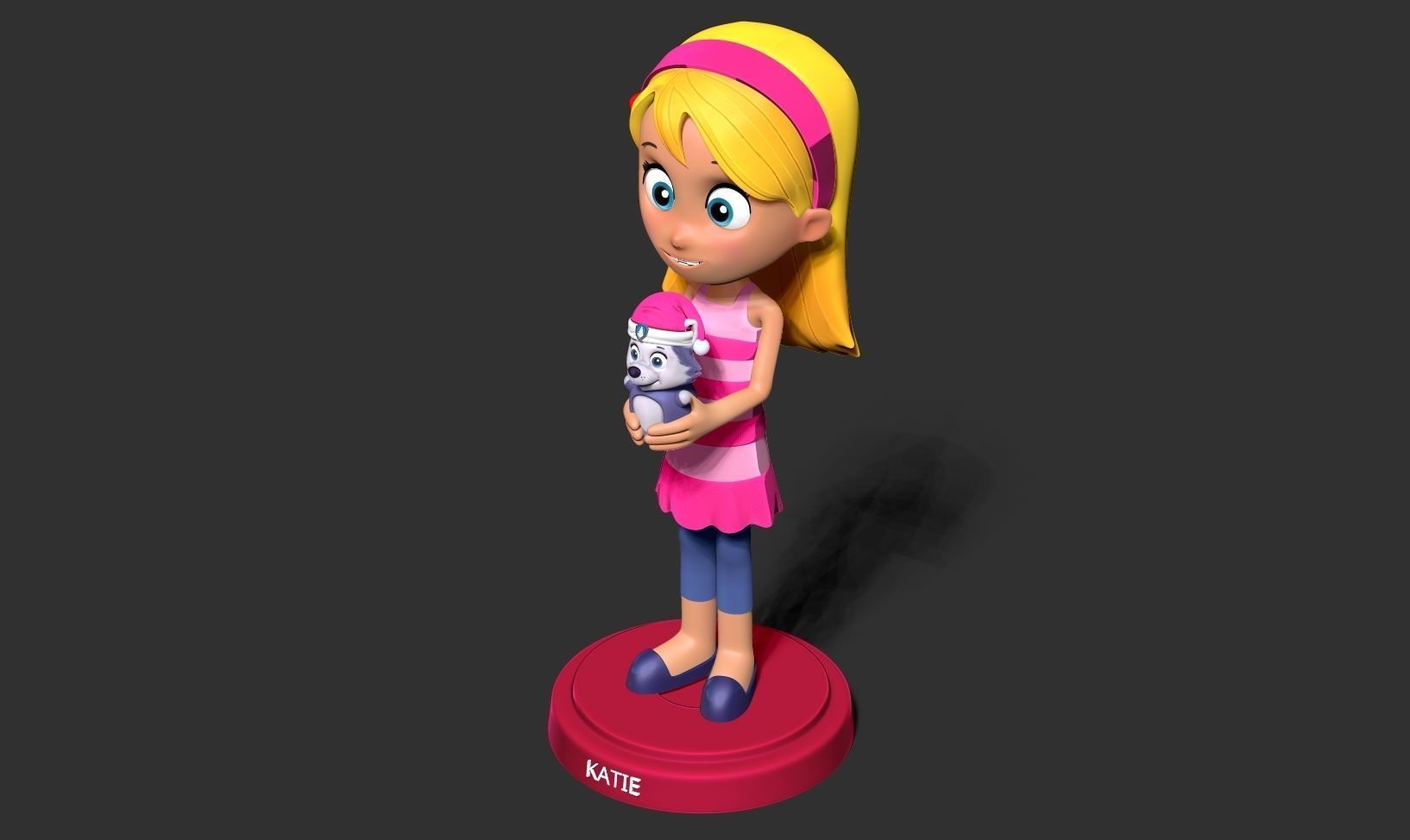 Katie Paw Patrol Fanart 3d Model 3d Printable Cgtrader