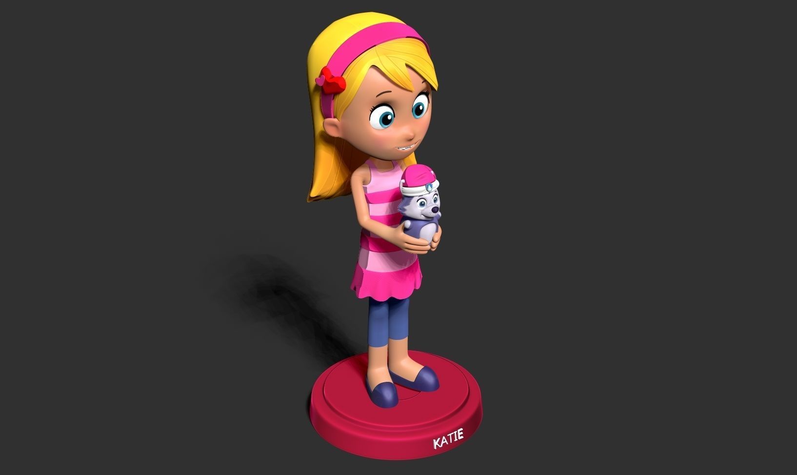 Katie - Paw Patrol Fanart 3D model 3D printable | CGTrader