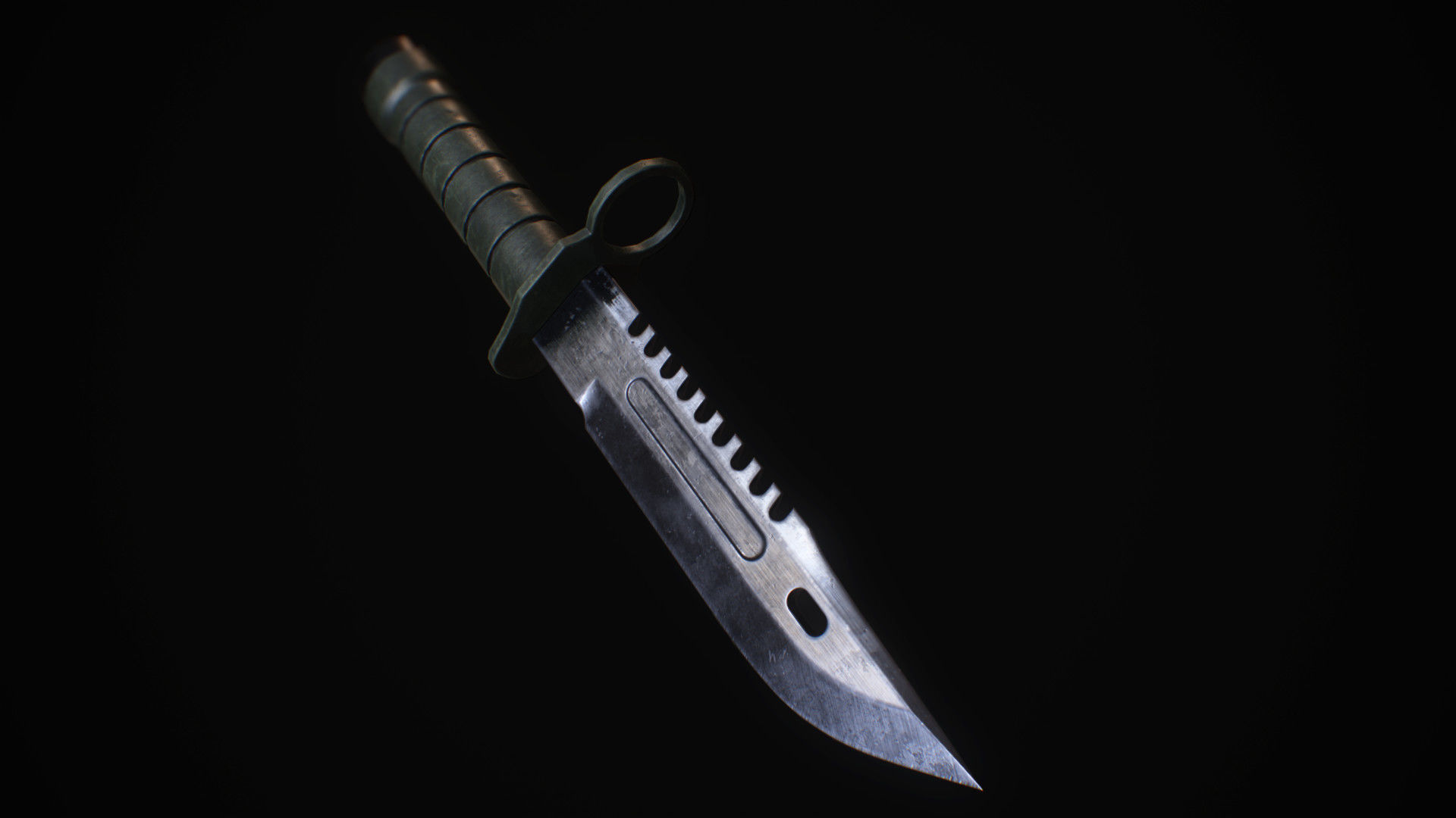 Resident Evil 4 Combat Knife - Leons Knife - cosplay props 3D model 3D ...