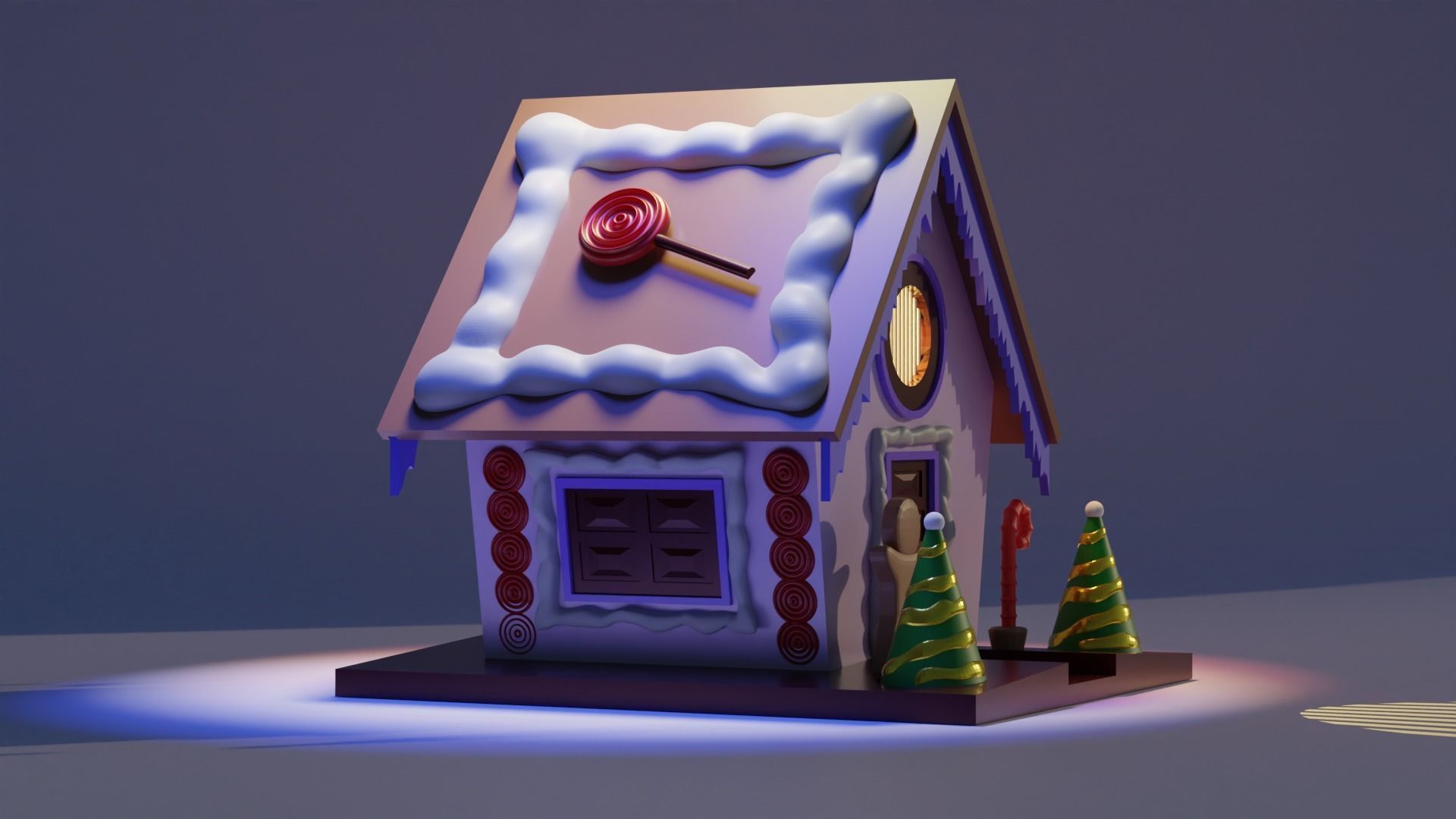 Gingerbread House for 3D Printing in Separate Parts 3D model 3D ...