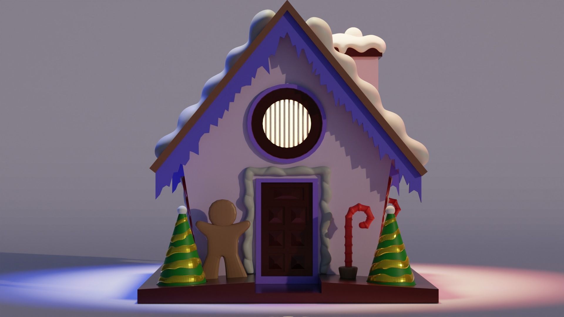 Gingerbread House for 3D Printing in Separate Parts 3D model 3D ...