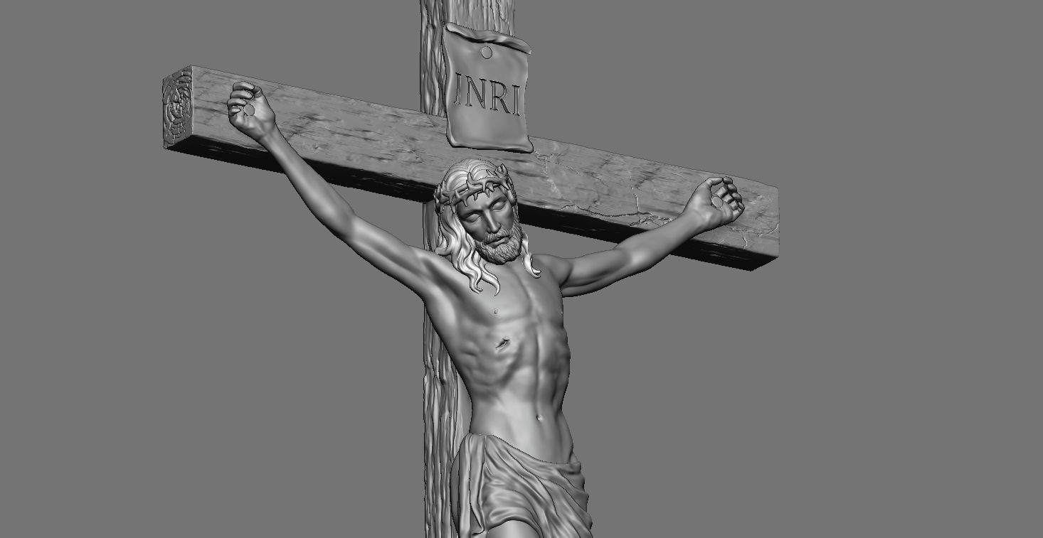 Crucifixion of Jesus Christ JESUS ON THE CROSS 3D model 3D printable ...