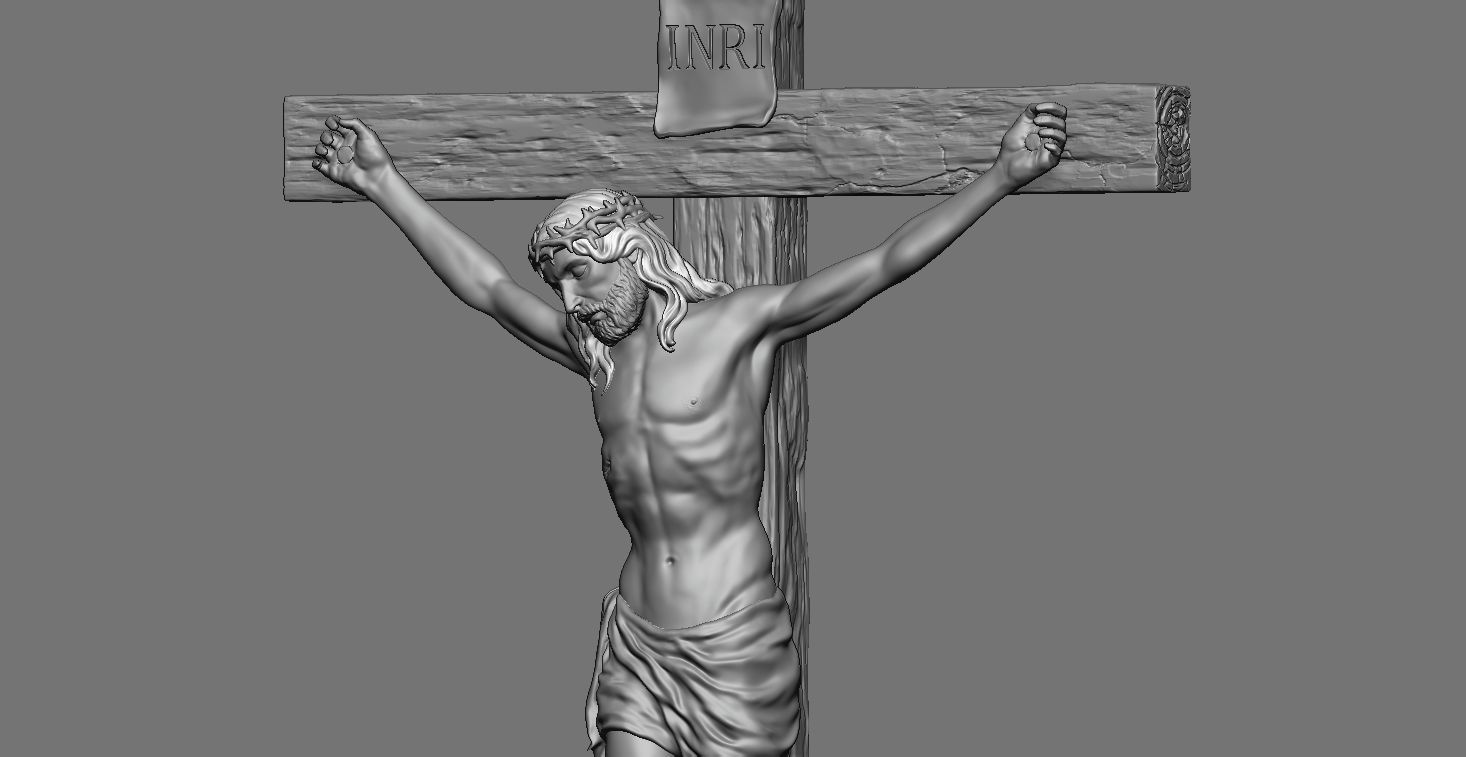 Crucifixion of Jesus Christ JESUS ON THE CROSS 3D model 3D printable ...