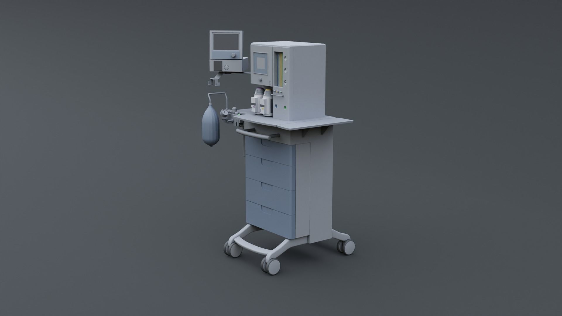 3D model Anesthesia Medical Machine VR / AR / low-poly | CGTrader