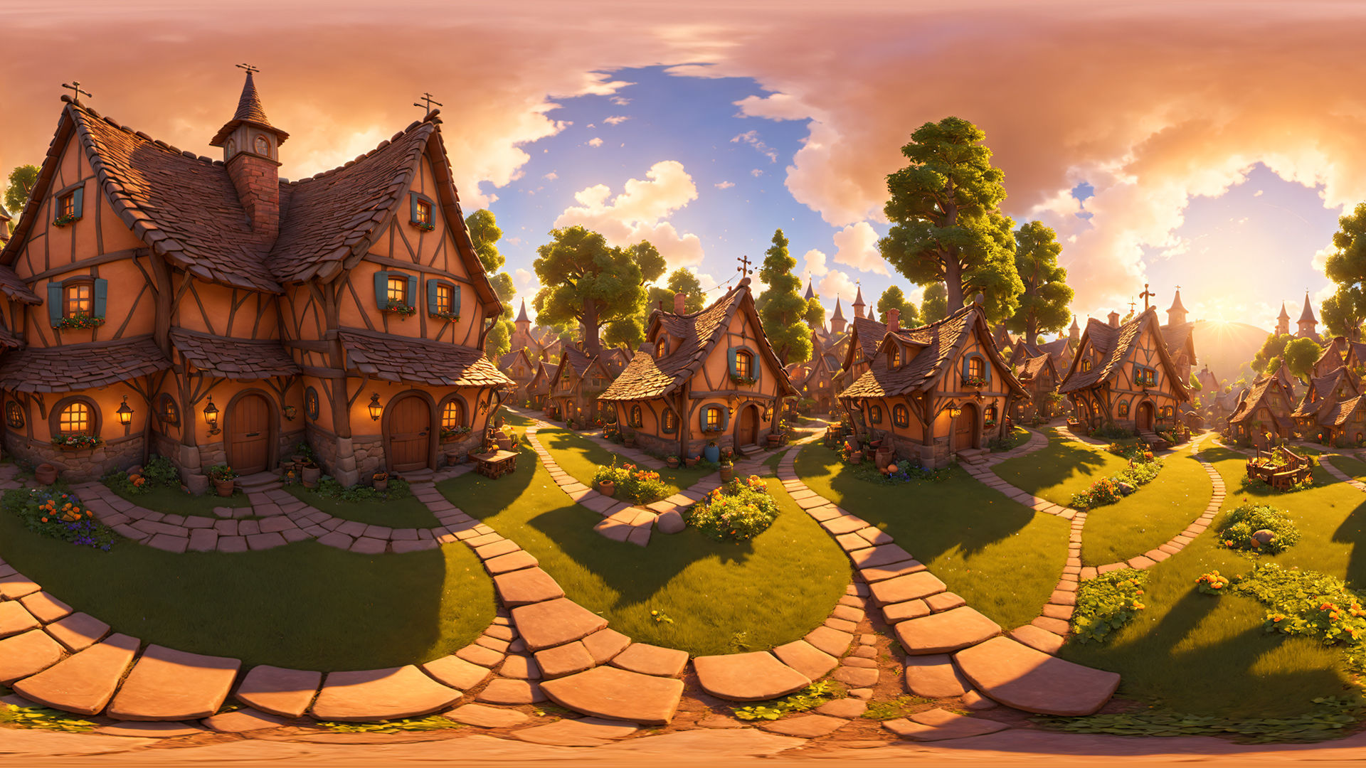 3D model HDRI Ultimate Fantasy Panoramas VR / AR / low-poly | CGTrader