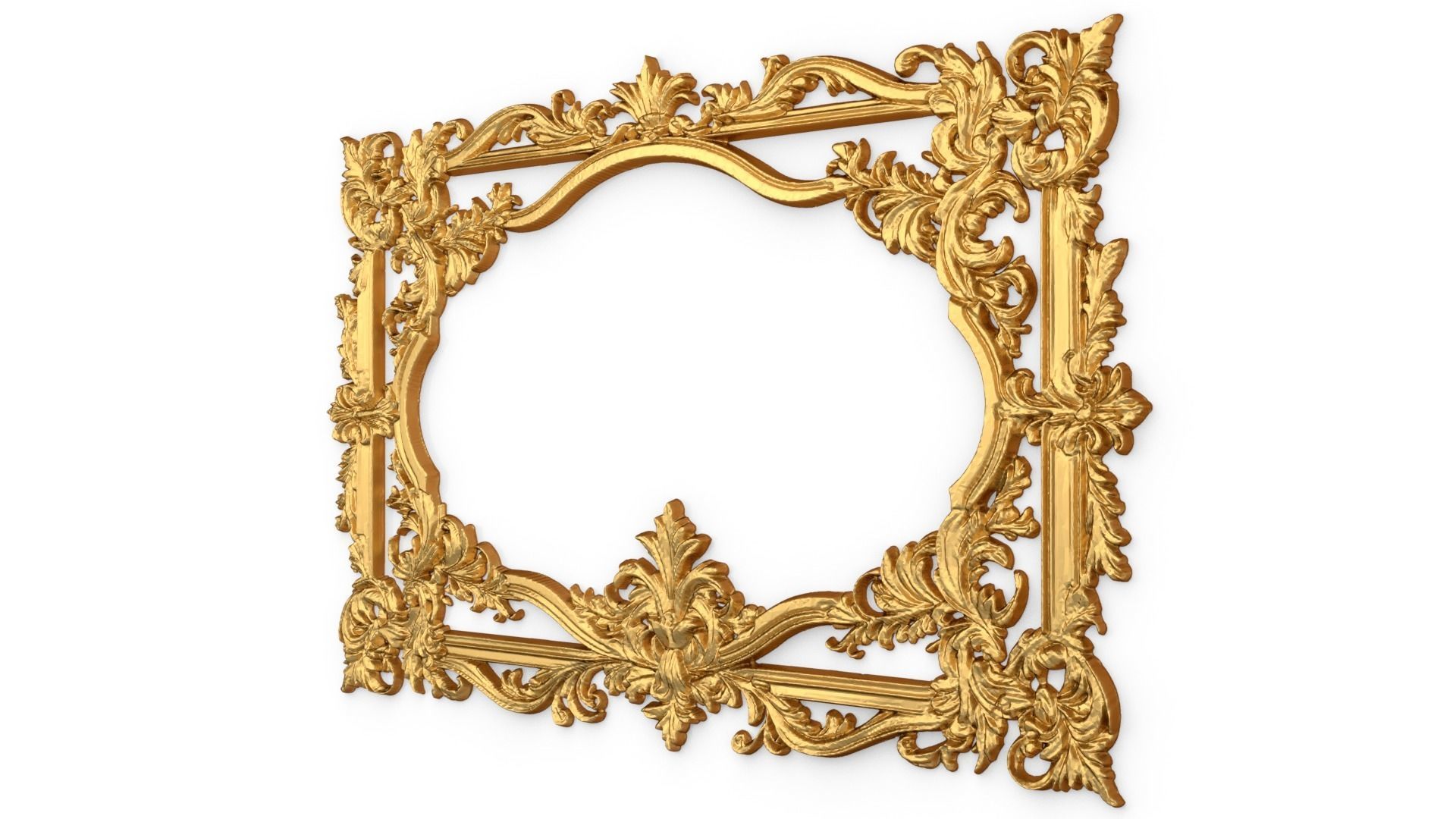 Plaster decorative frame ornament 12 3D model | CGTrader