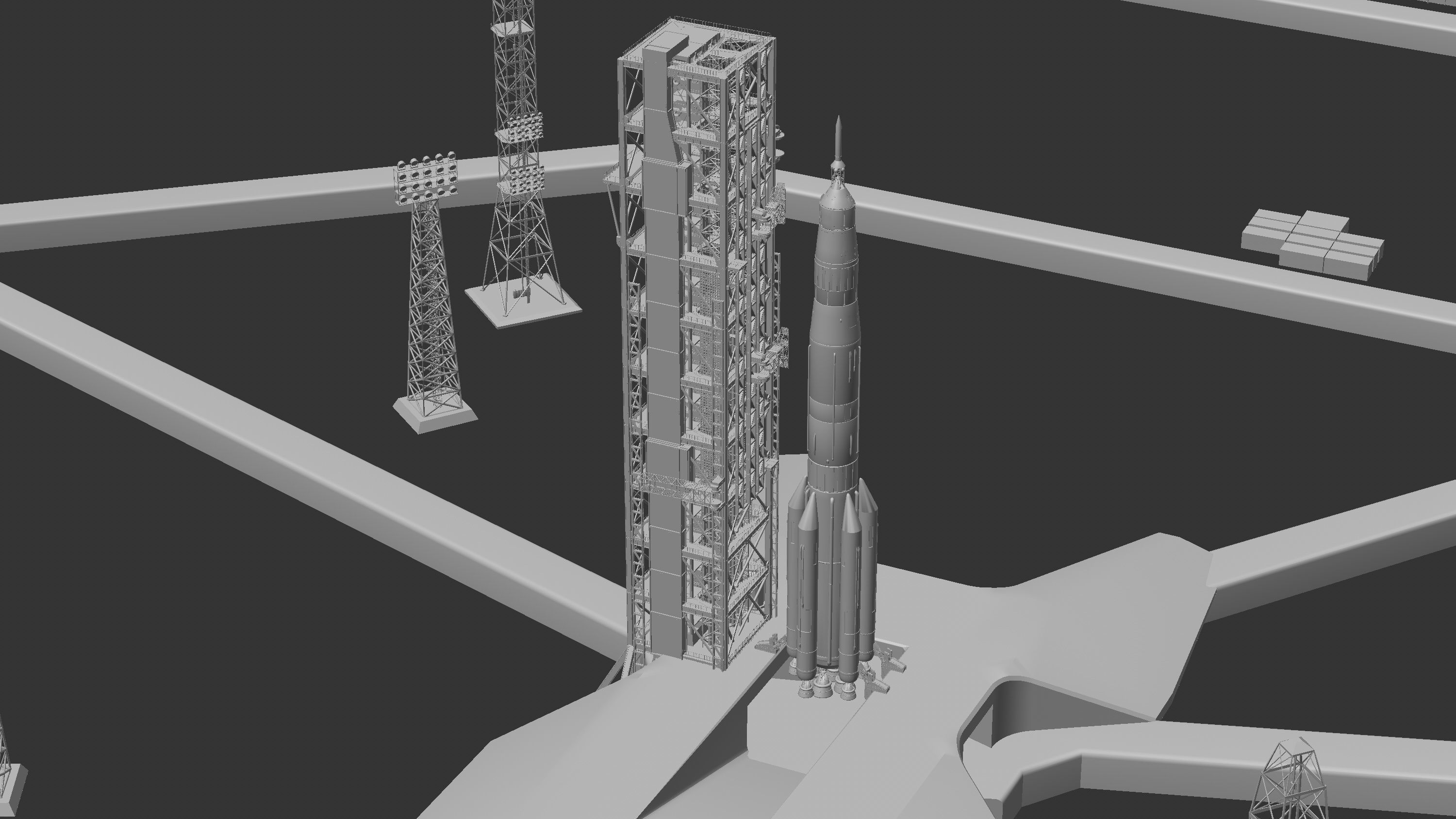 VNSC Rocket Launch Site 3D model | CGTrader