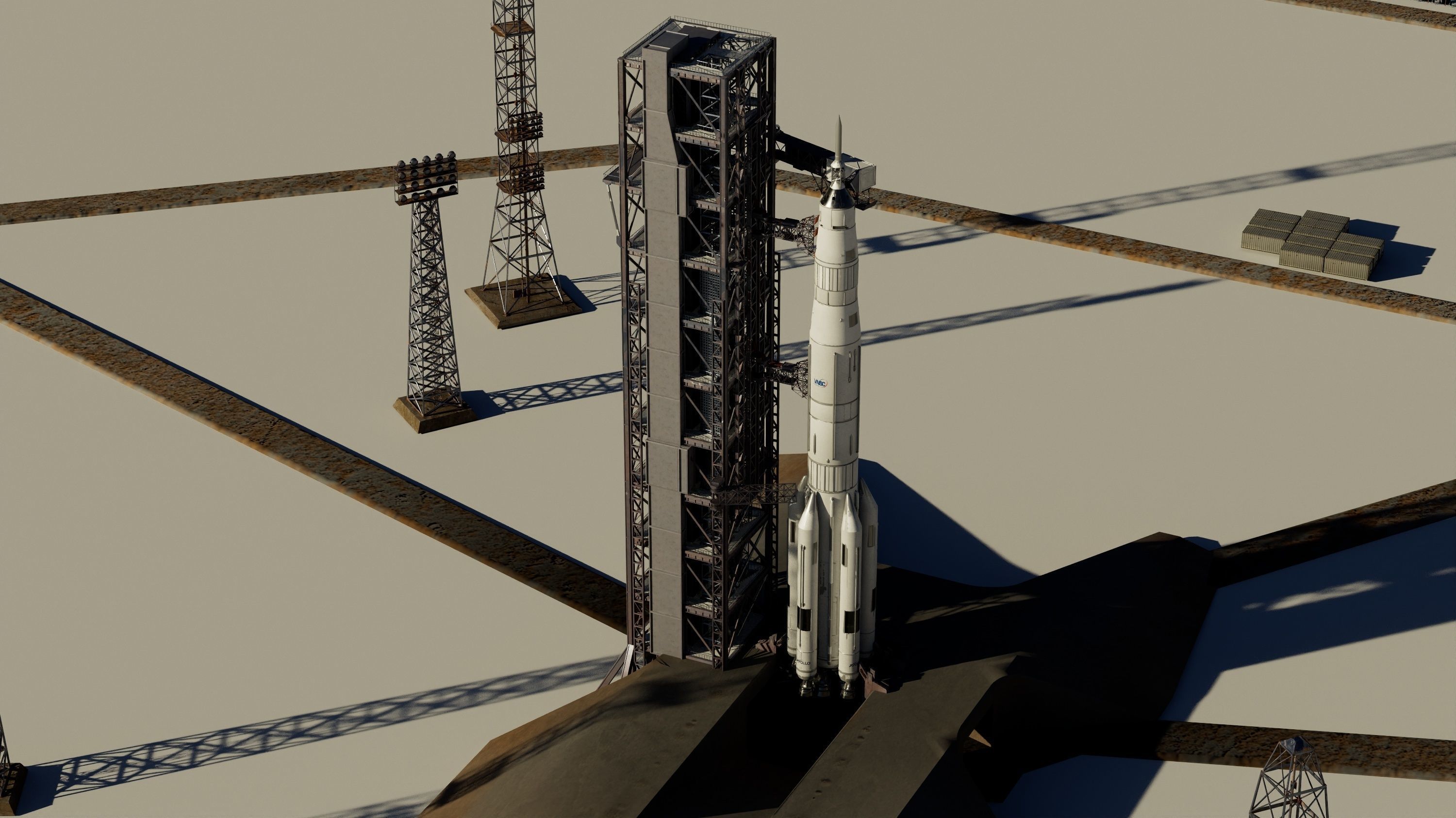 VNSC Rocket Launch Site 3D model | CGTrader