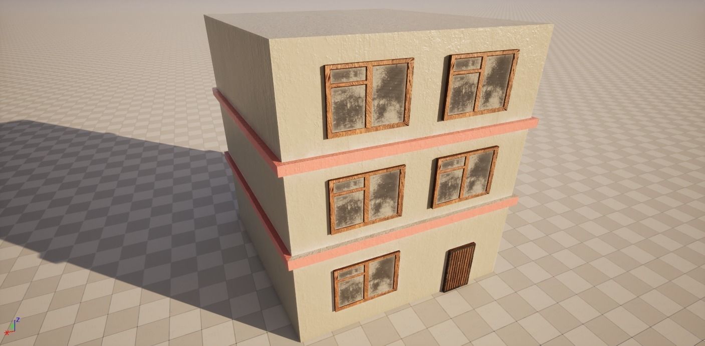 3D model Small Town Building 5 VR / AR / low-poly | CGTrader
