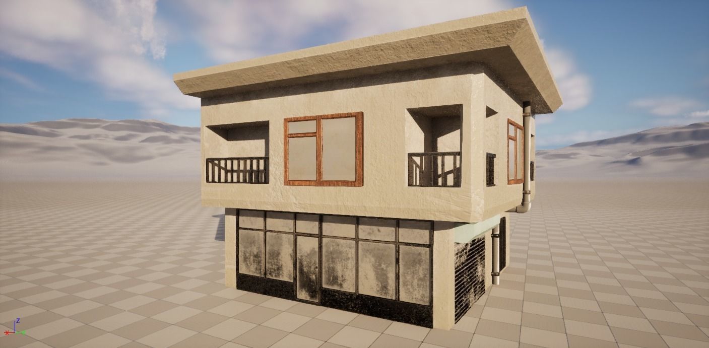 3D model Small Town Building 4 VR / AR / low-poly | CGTrader