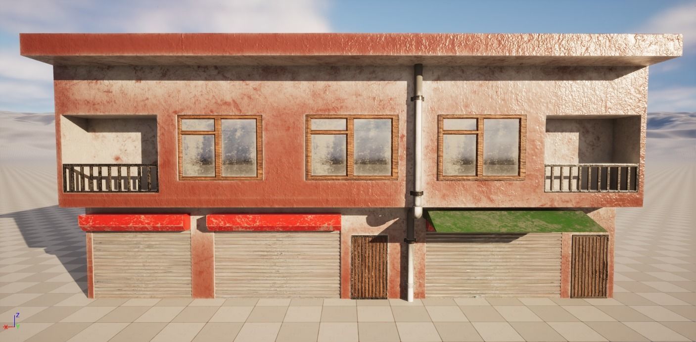 3D model Small Town Building 3 VR / AR / low-poly | CGTrader
