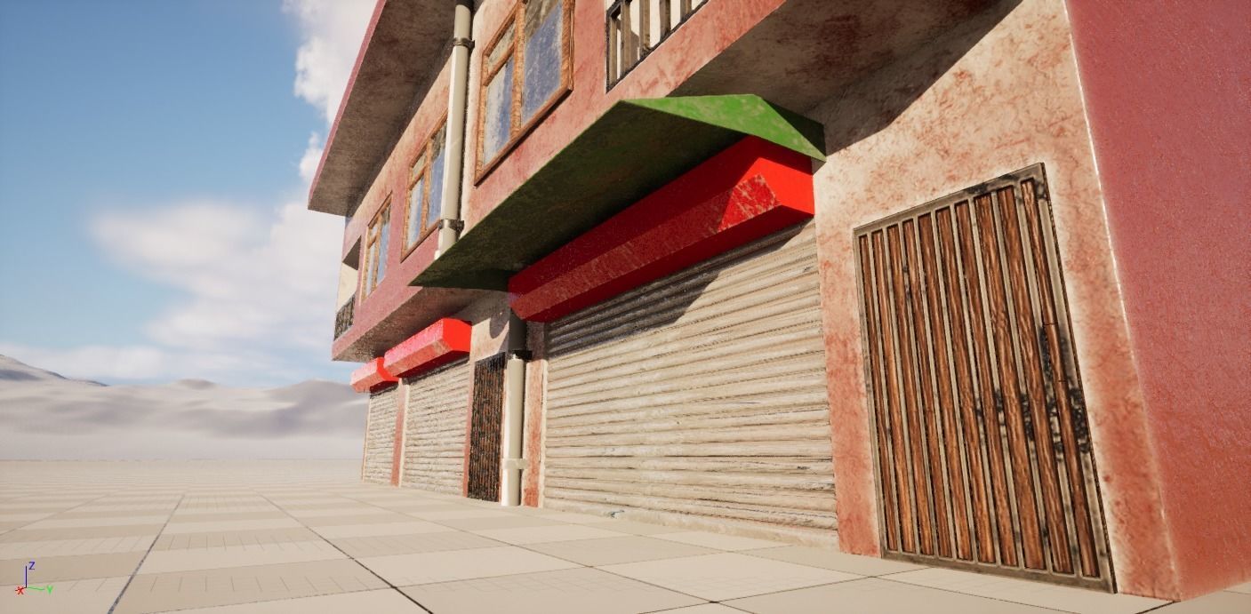 3D model Small Town Building 3 VR / AR / low-poly | CGTrader