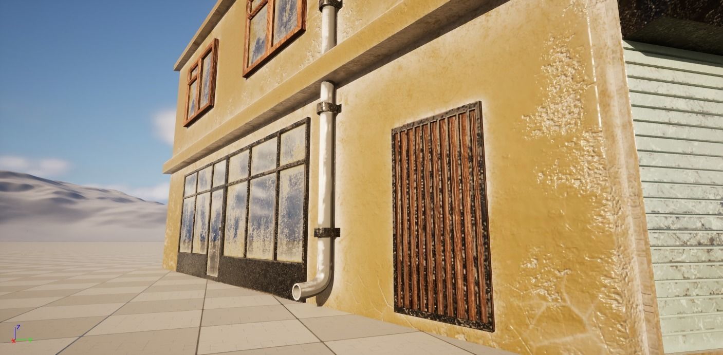 3D model Small Town Building 1 VR / AR / low-poly | CGTrader