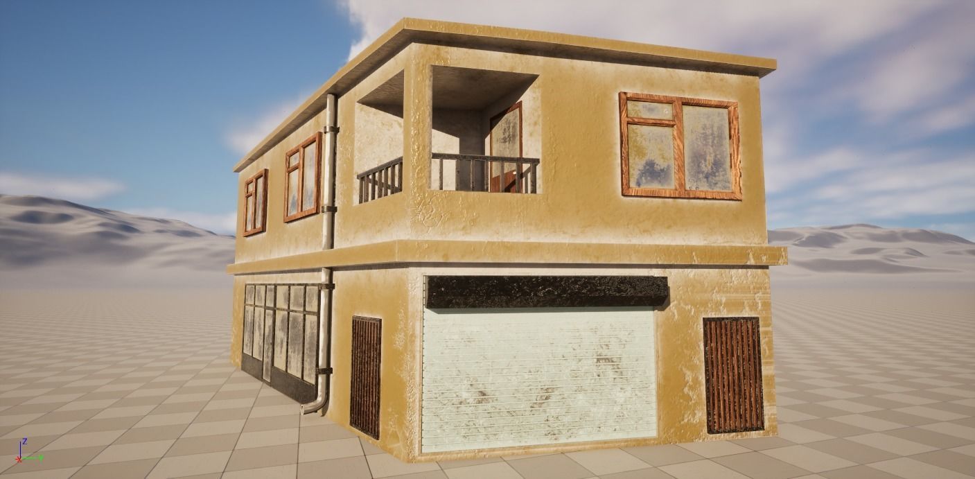 3D model Small Town Building 1 VR / AR / low-poly | CGTrader