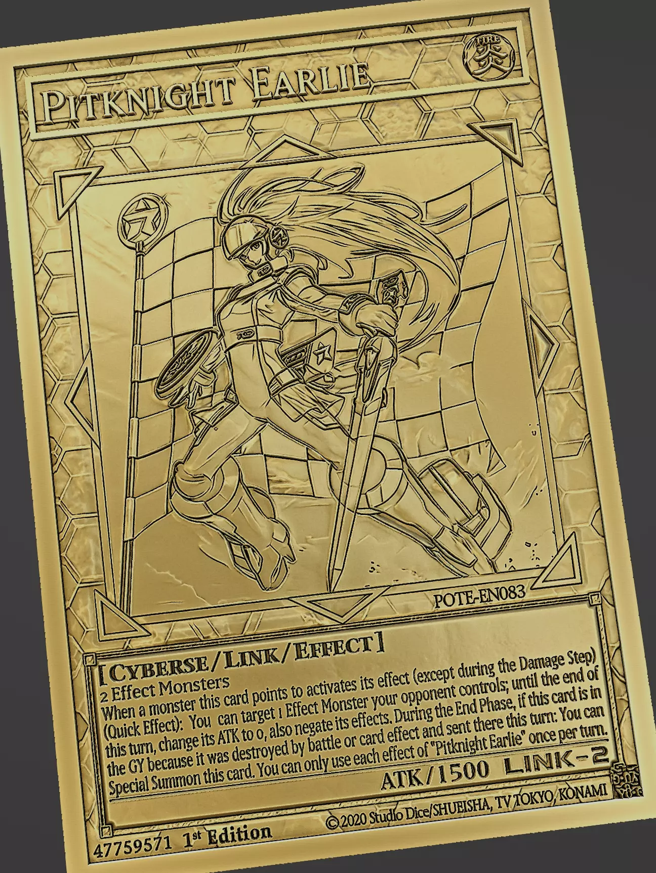 PITKNIGHT EARLIE - YUGIOH 3D model 3D printable | CGTrader
