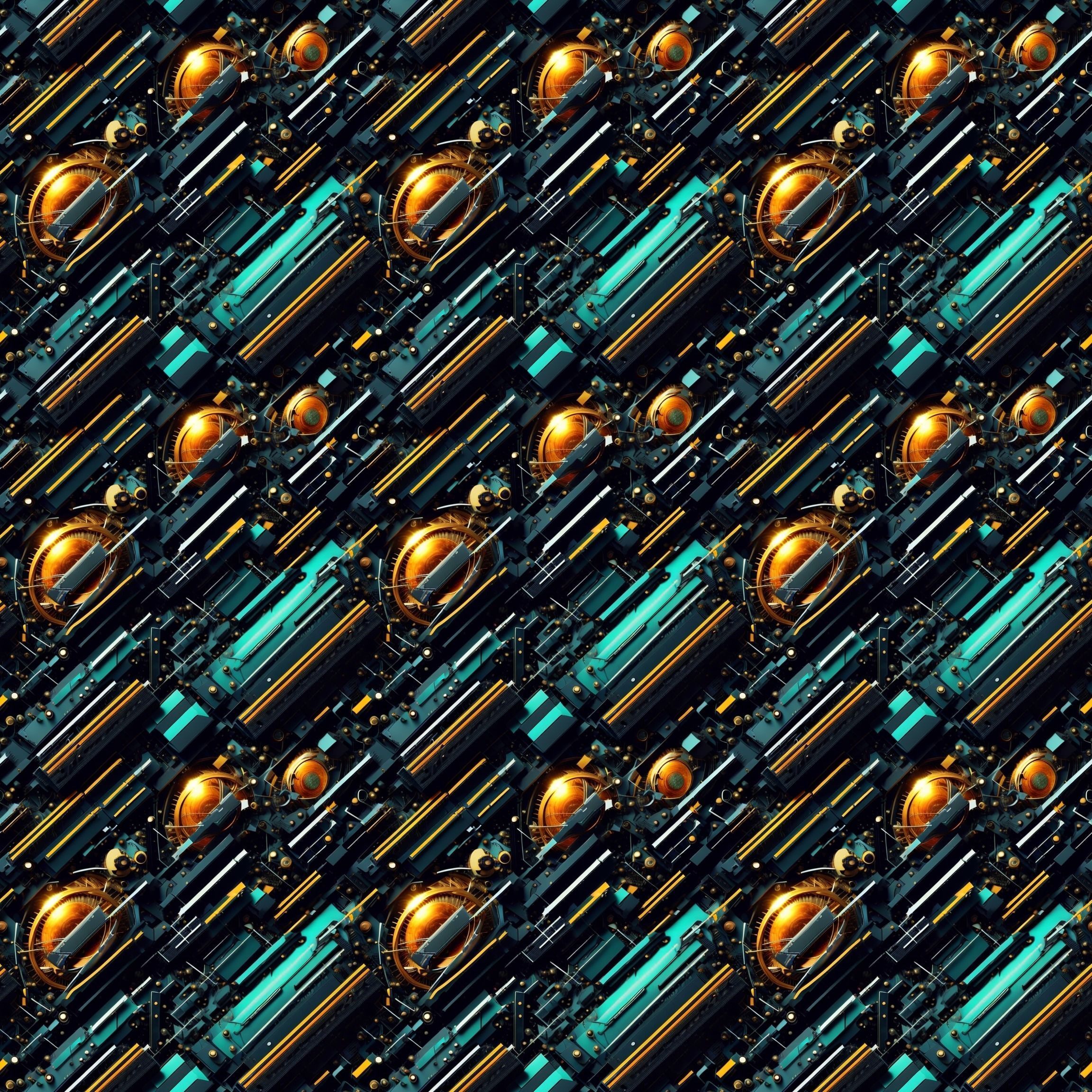 20 Seamless Sci-fi Patterns - Flat Circuit Texture Texture | CGTrader