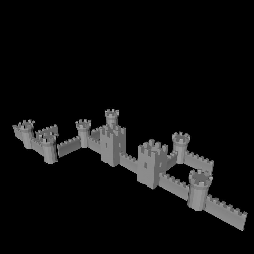 Articulated Castle 3D model 3D printable | CGTrader