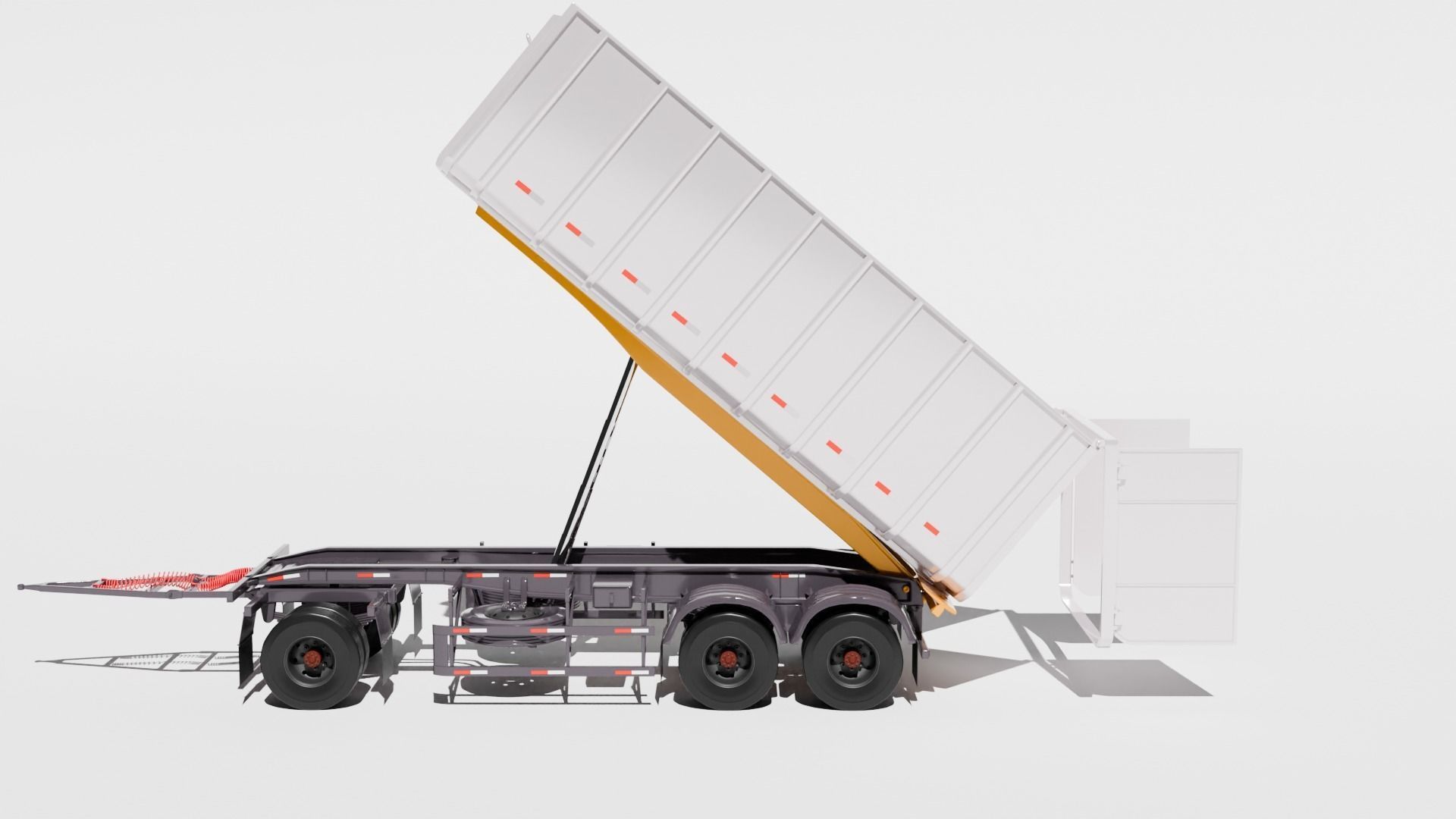 roll on roll off trailer 3D model | CGTrader