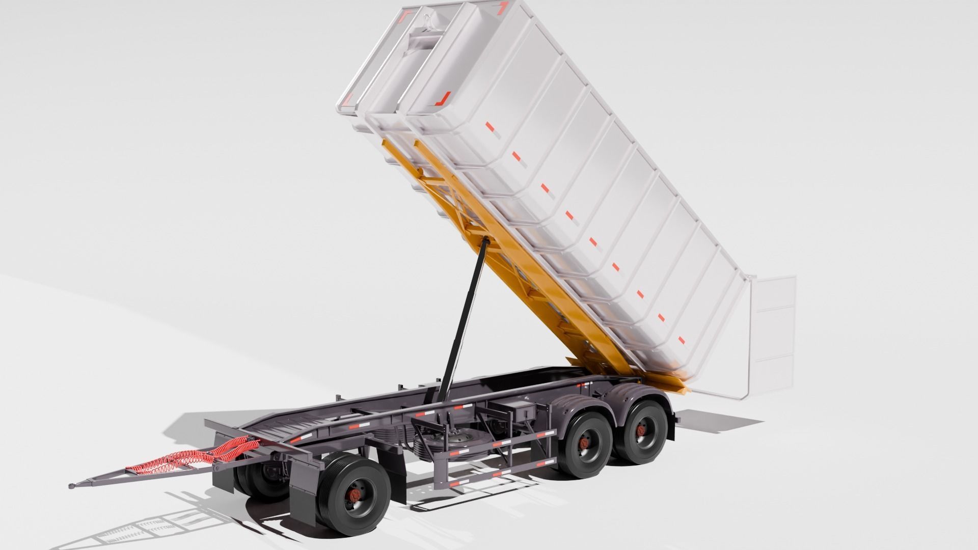 roll on roll off trailer 3D model | CGTrader