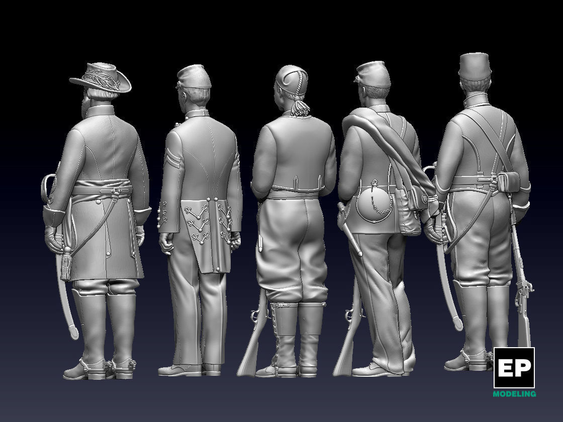 union soldiers acw 3D model 3D printable | CGTrader