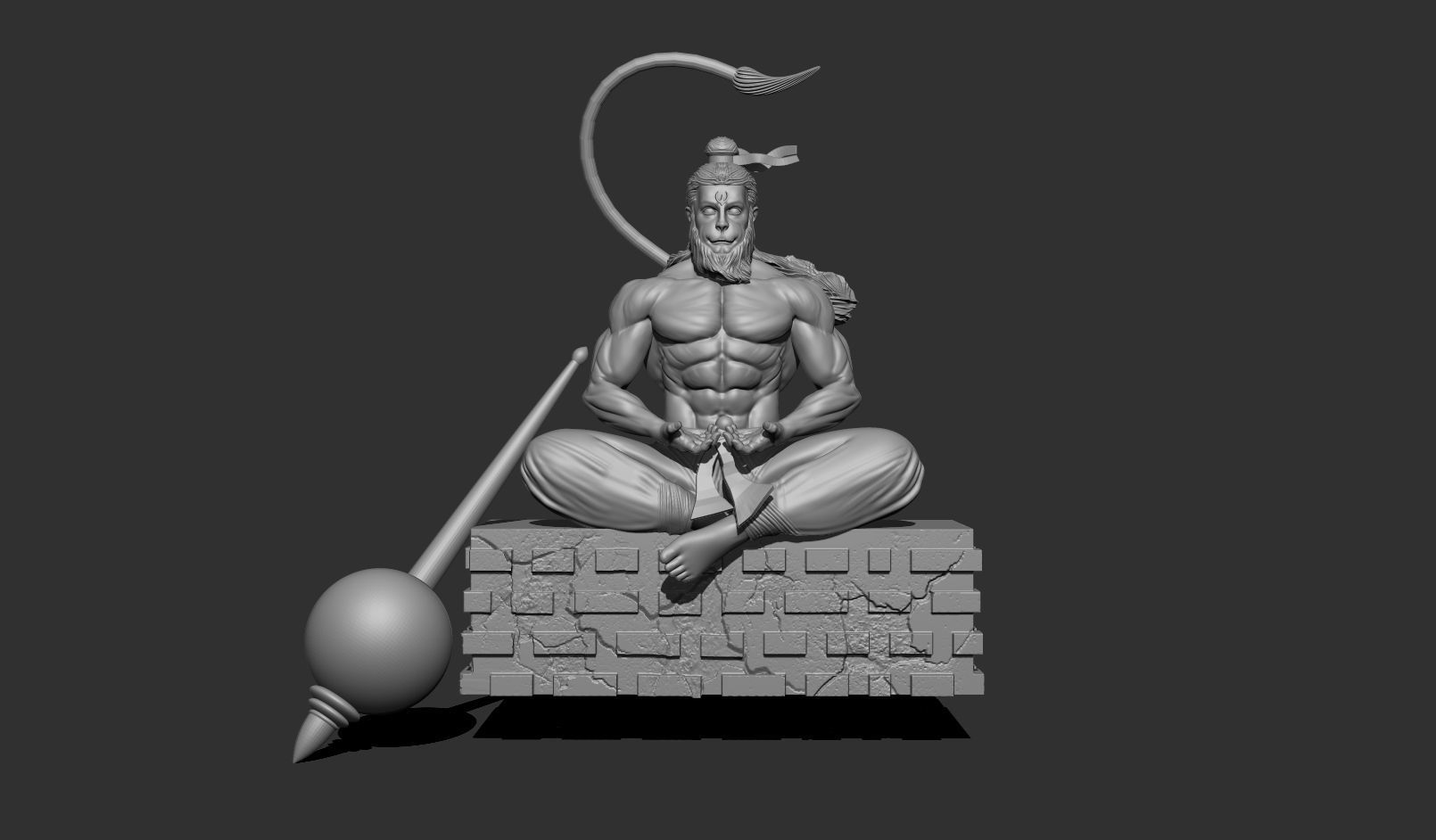 Hanuman 3D print model 3D model 3D printable | CGTrader