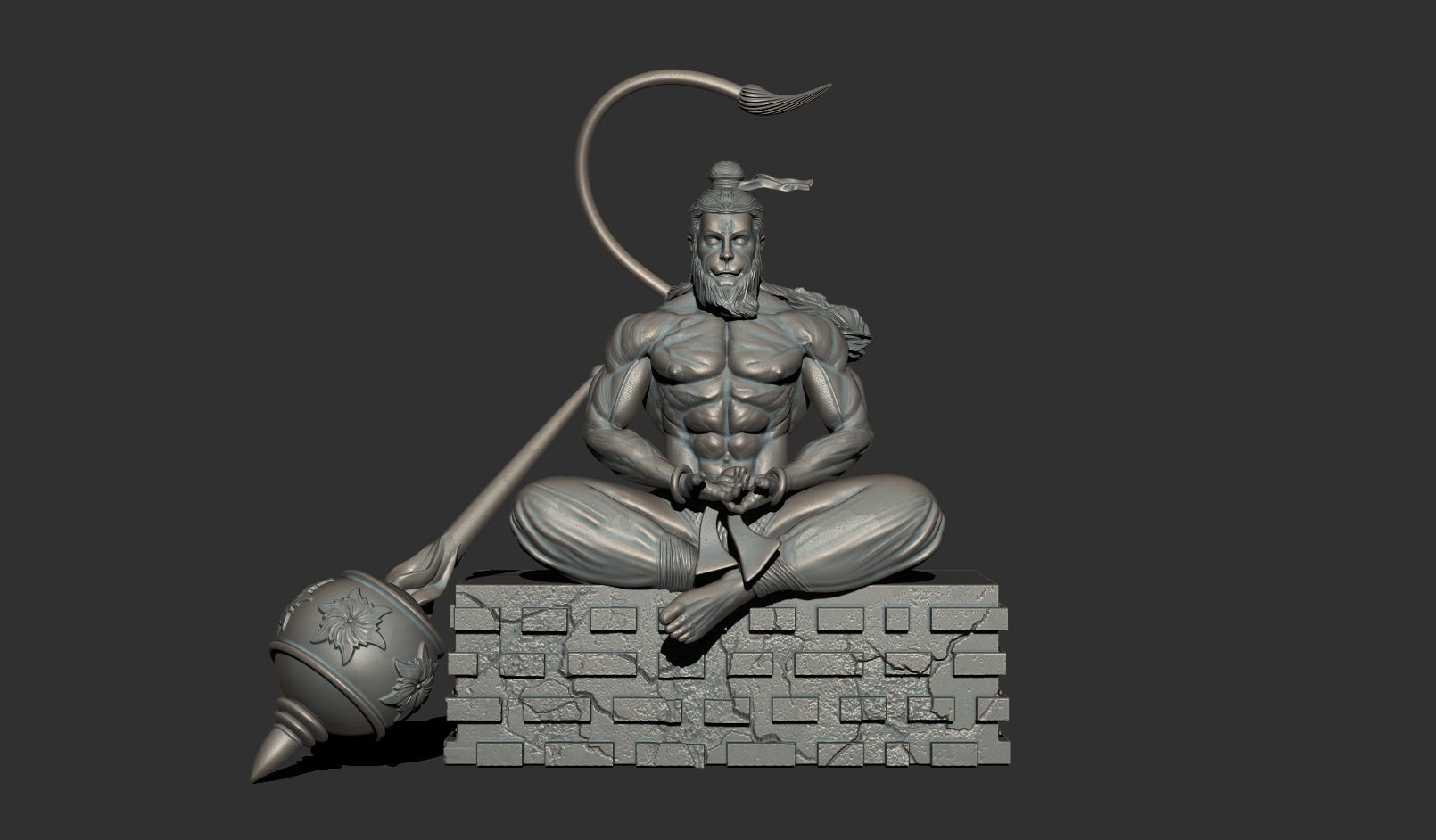 Hanuman 3D print model 3D model 3D printable | CGTrader