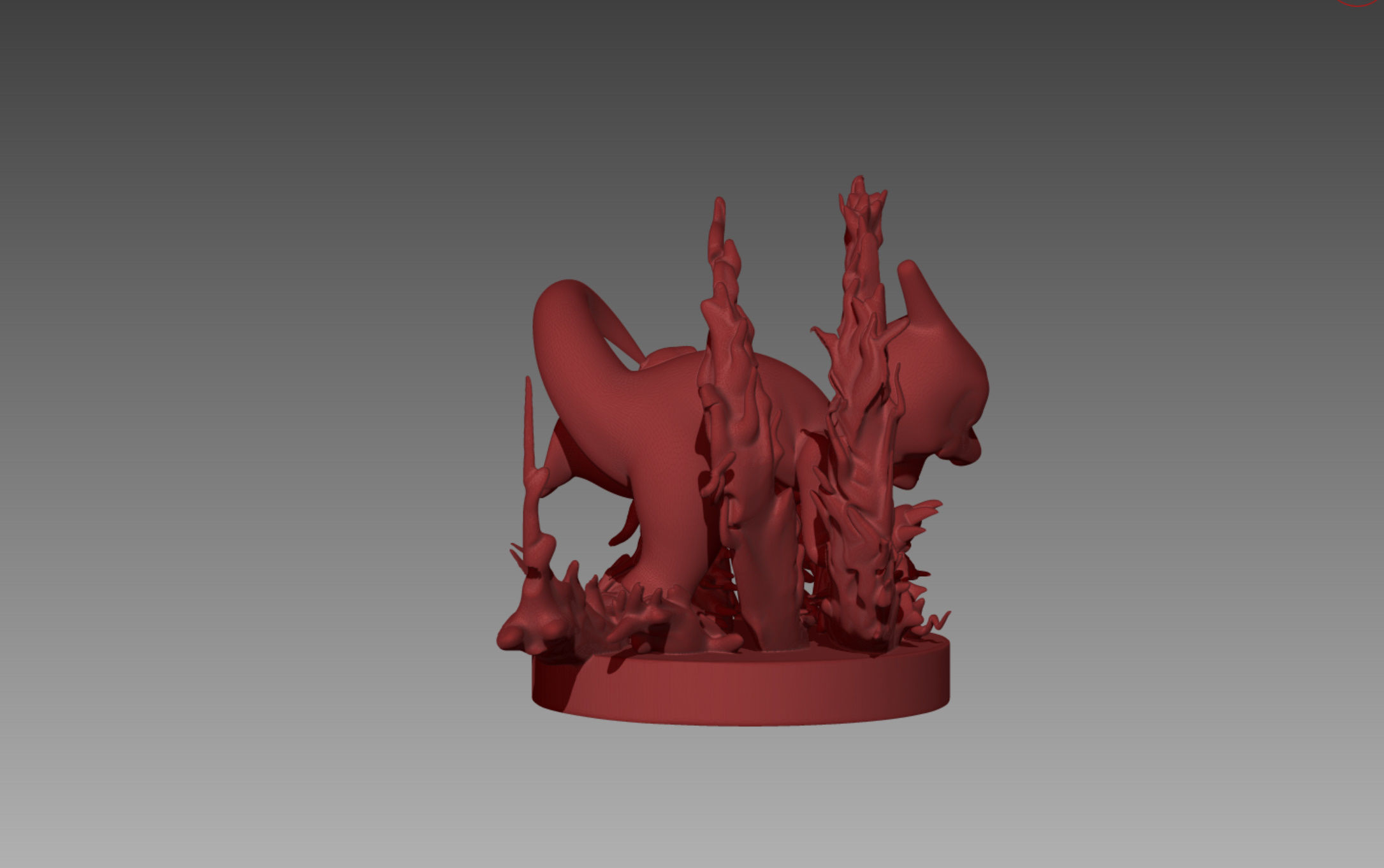 Charmeleon in fire tornado Pokemon OBJ STL 3D model 3D printable | CGTrader