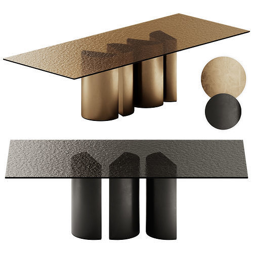 Eforma Plai Rectangular Crystal Table 3D model | CGTrader