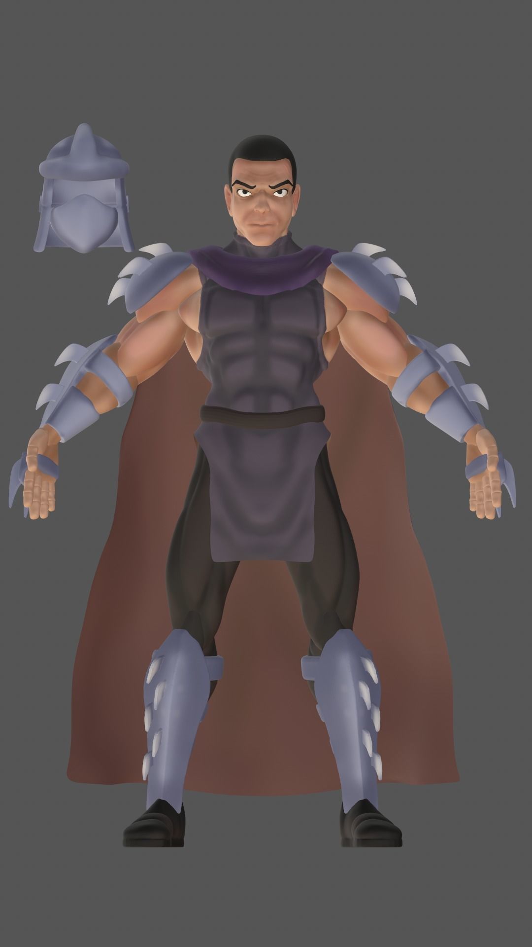 Shredder from the cartoon TMNT free 3D model | CGTrader
