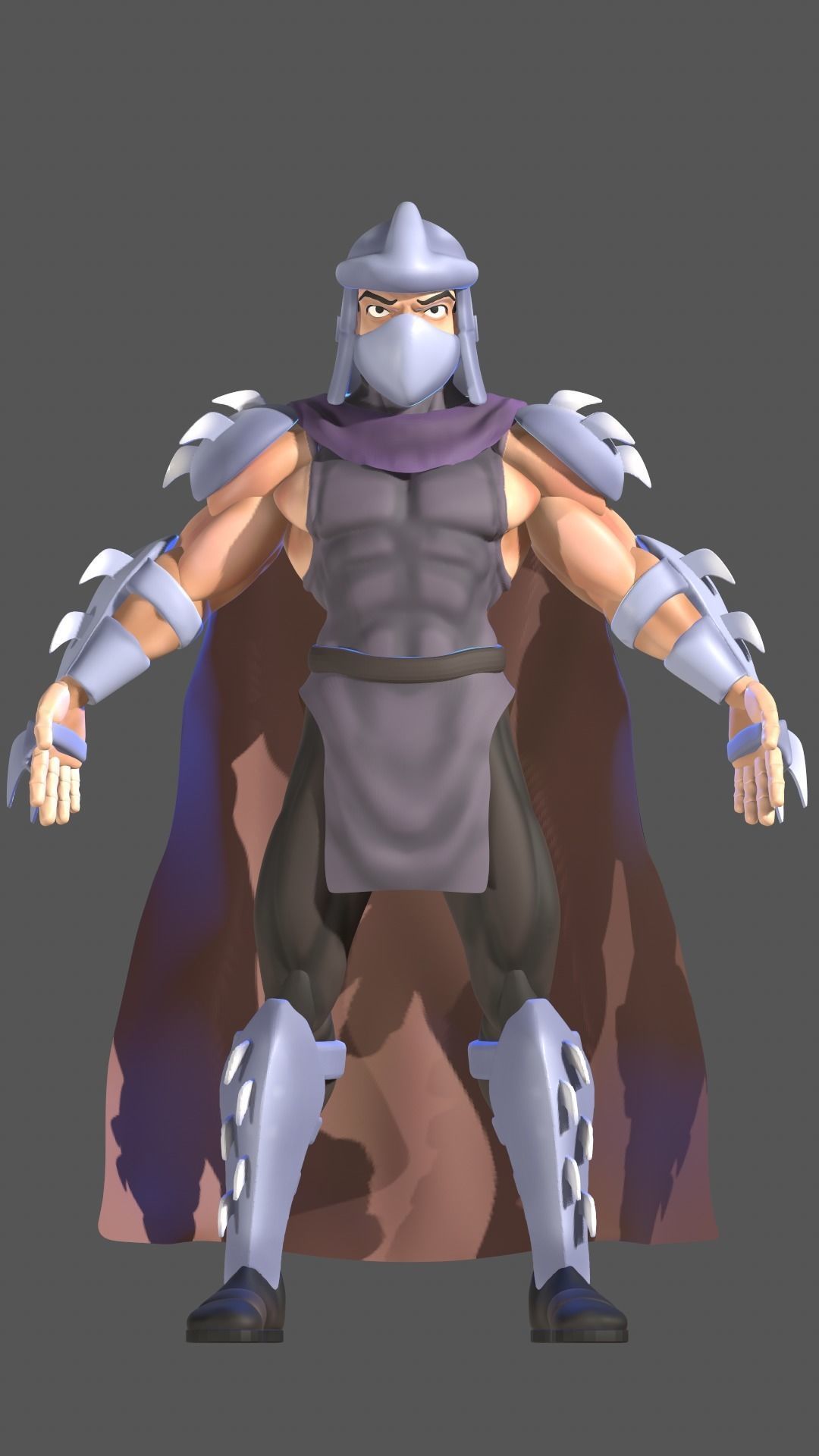 Shredder from the cartoon TMNT free 3D model | CGTrader