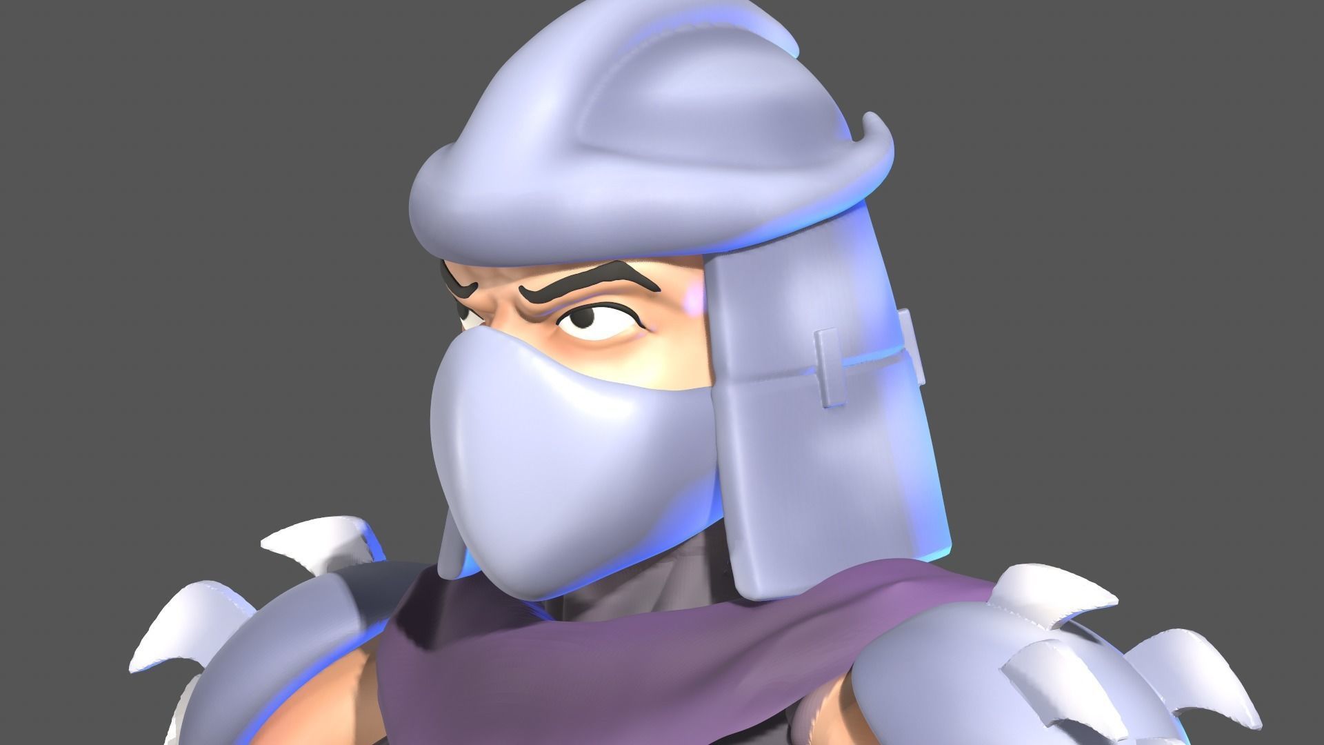 Shredder from the cartoon TMNT free 3D model | CGTrader